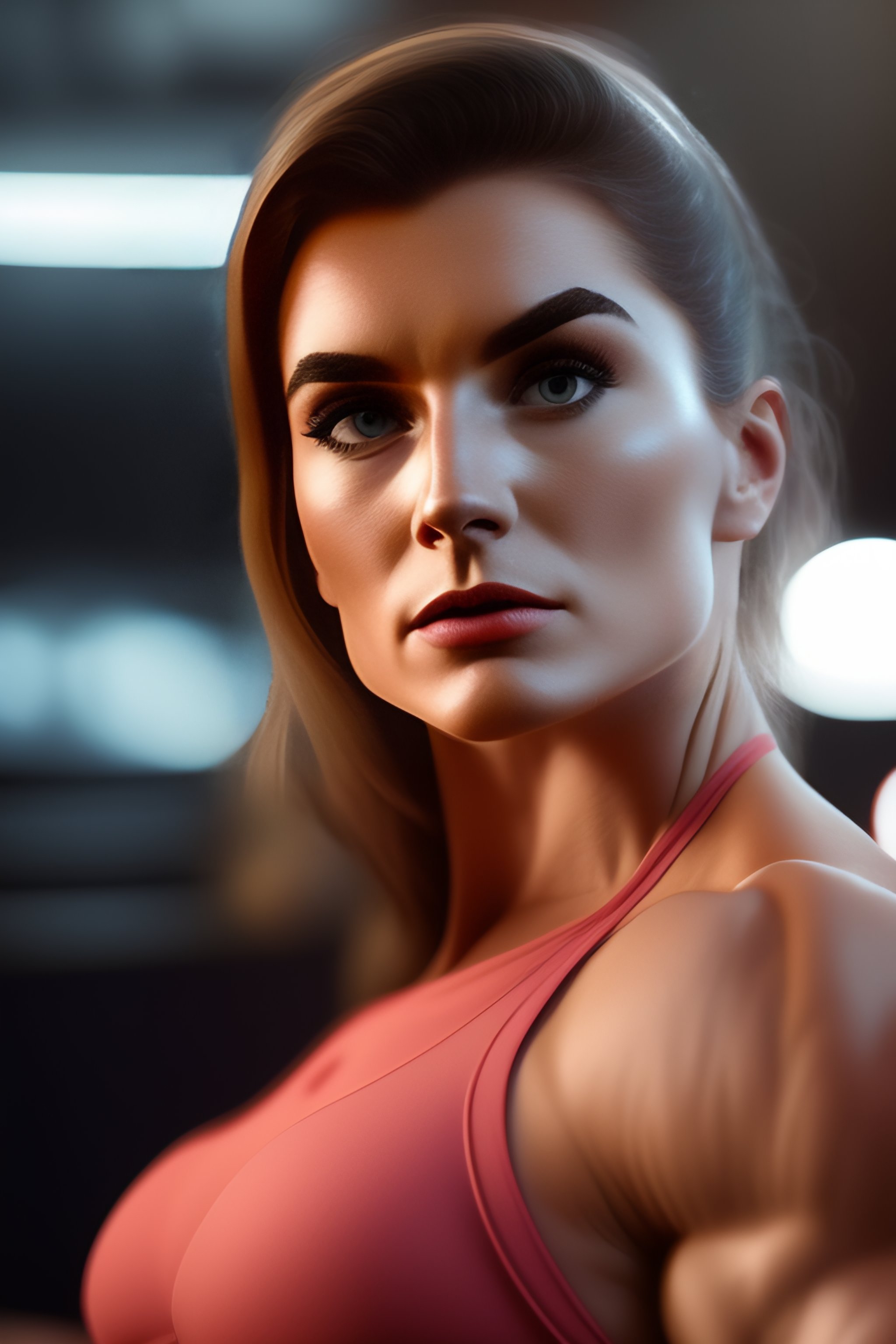 Lexica - (Woman bodybuilder, candid, 8k, masterpiece, high-res, insane ...