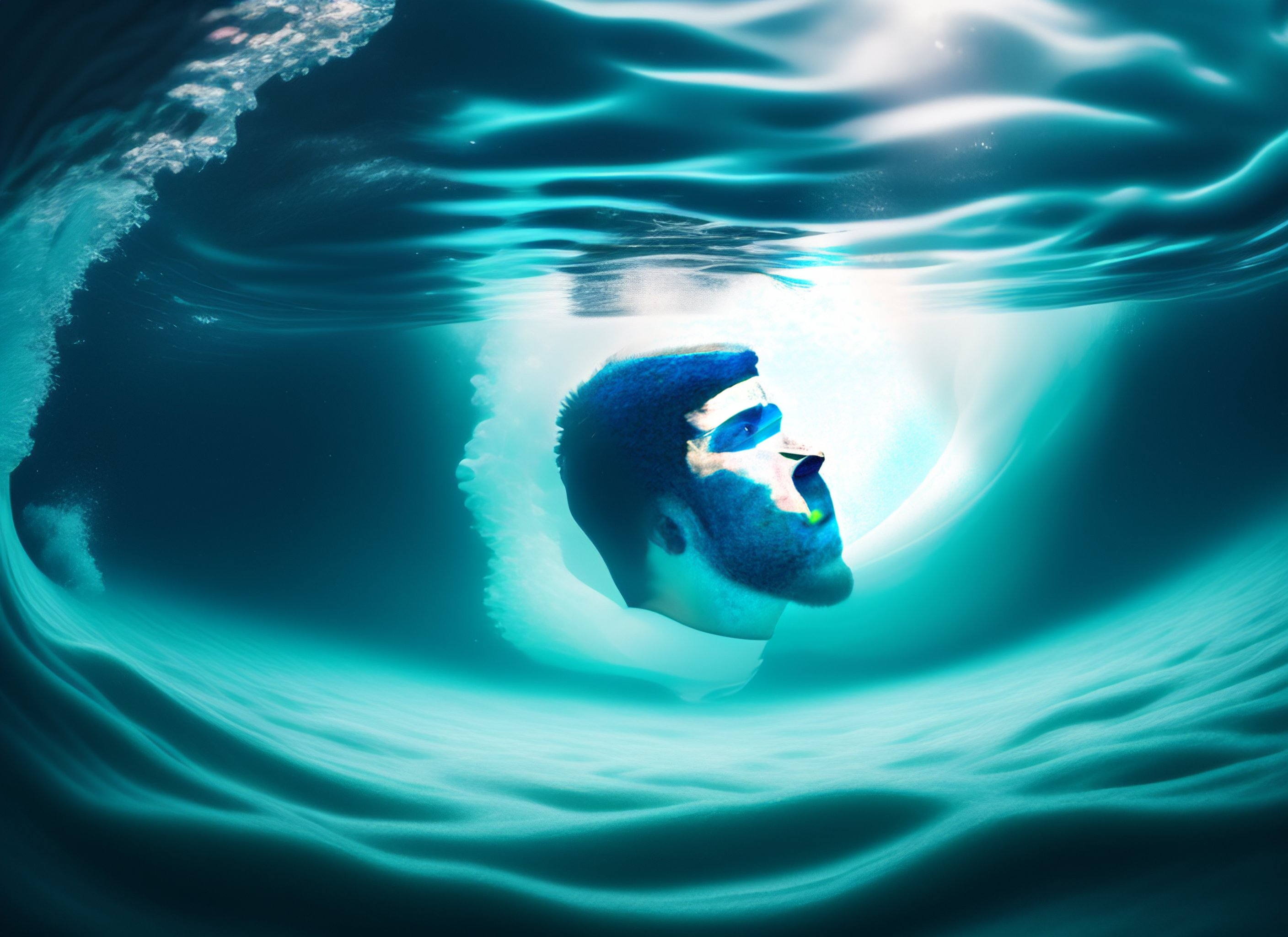 Person Falling Into Ocean