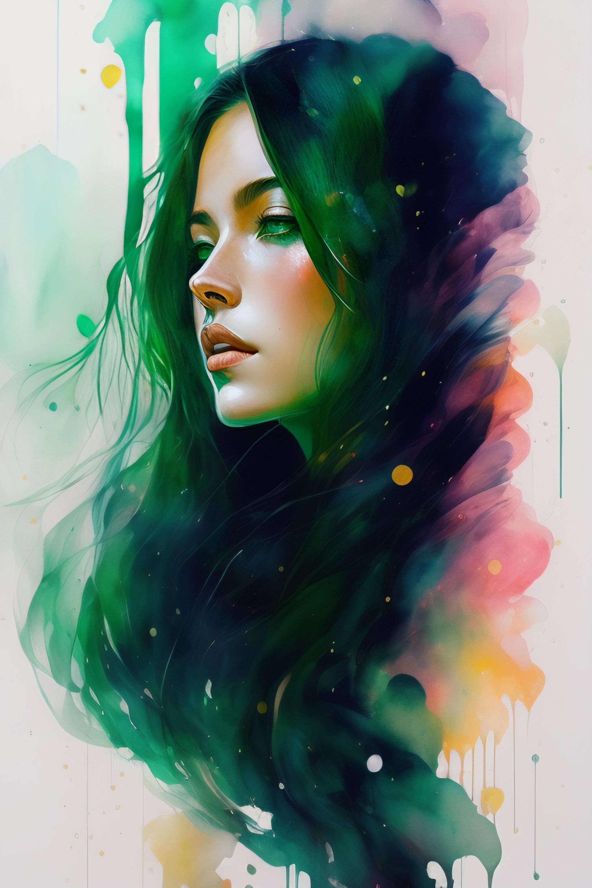 Lexica - Green ranger by agnes cecile, luminous design, pastel colours ...