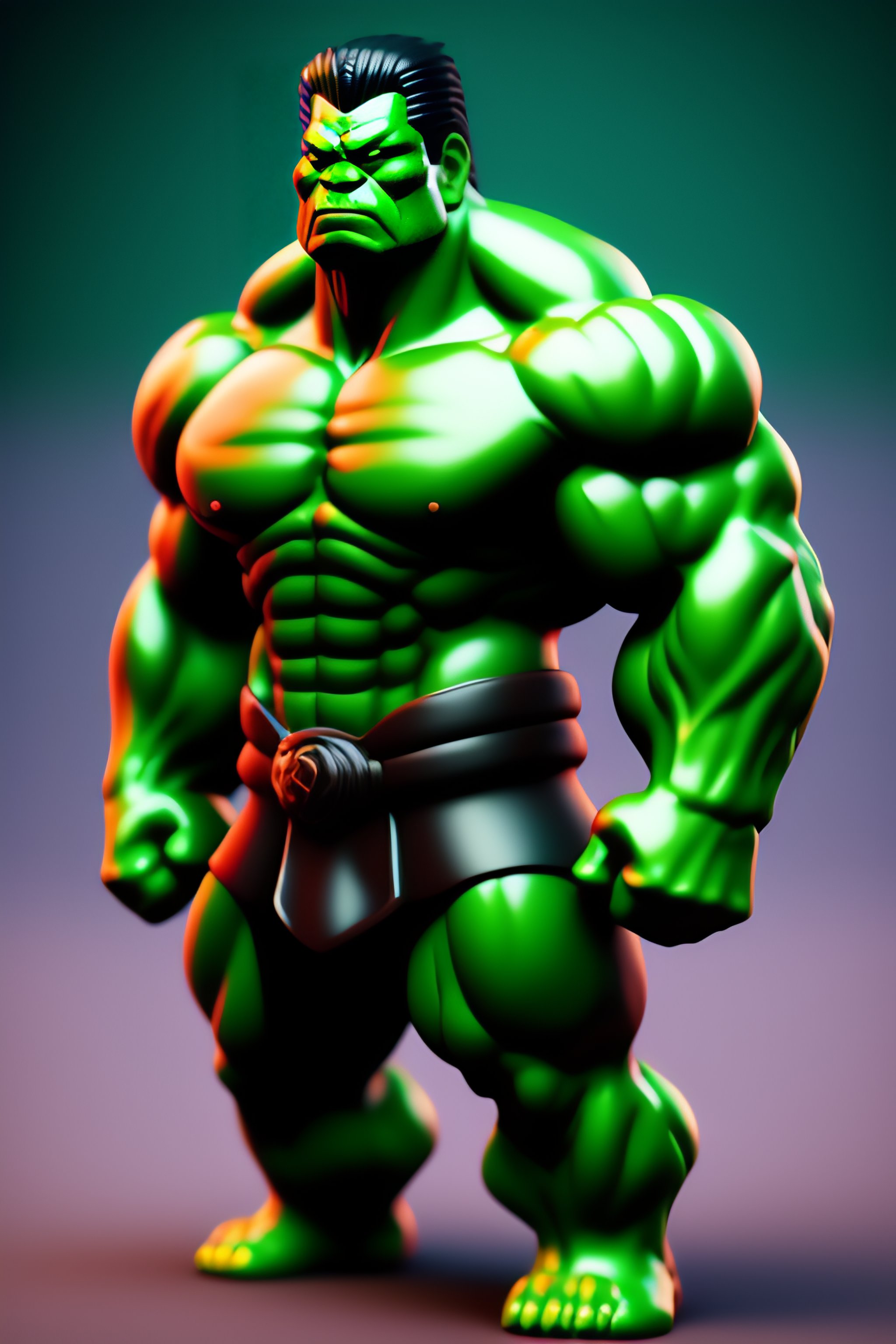 Lexica - Xi jinp ing hulk in 3d render