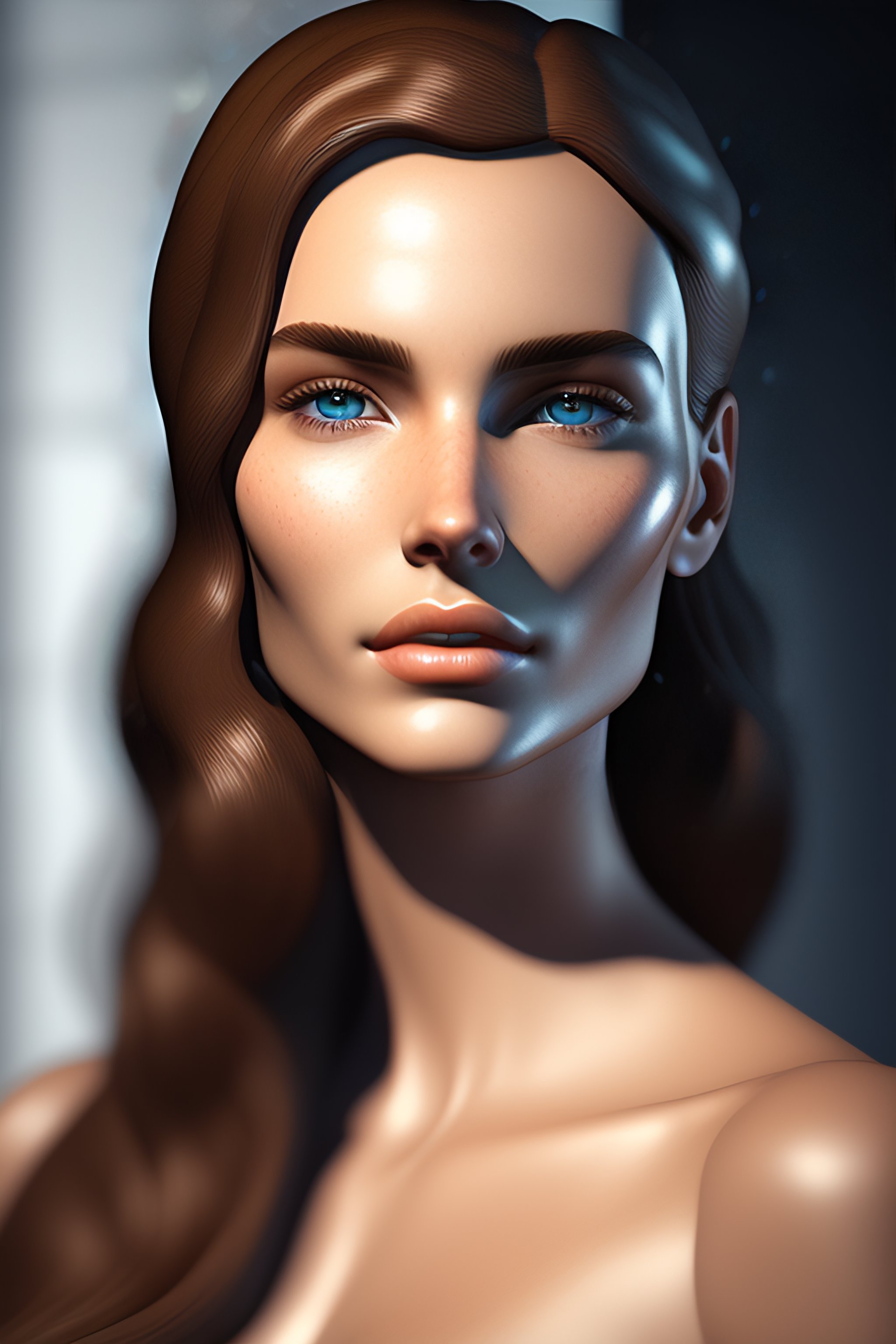 Lexica - Porcelain look frozen in time, smooth soft skin, symmetrical ...