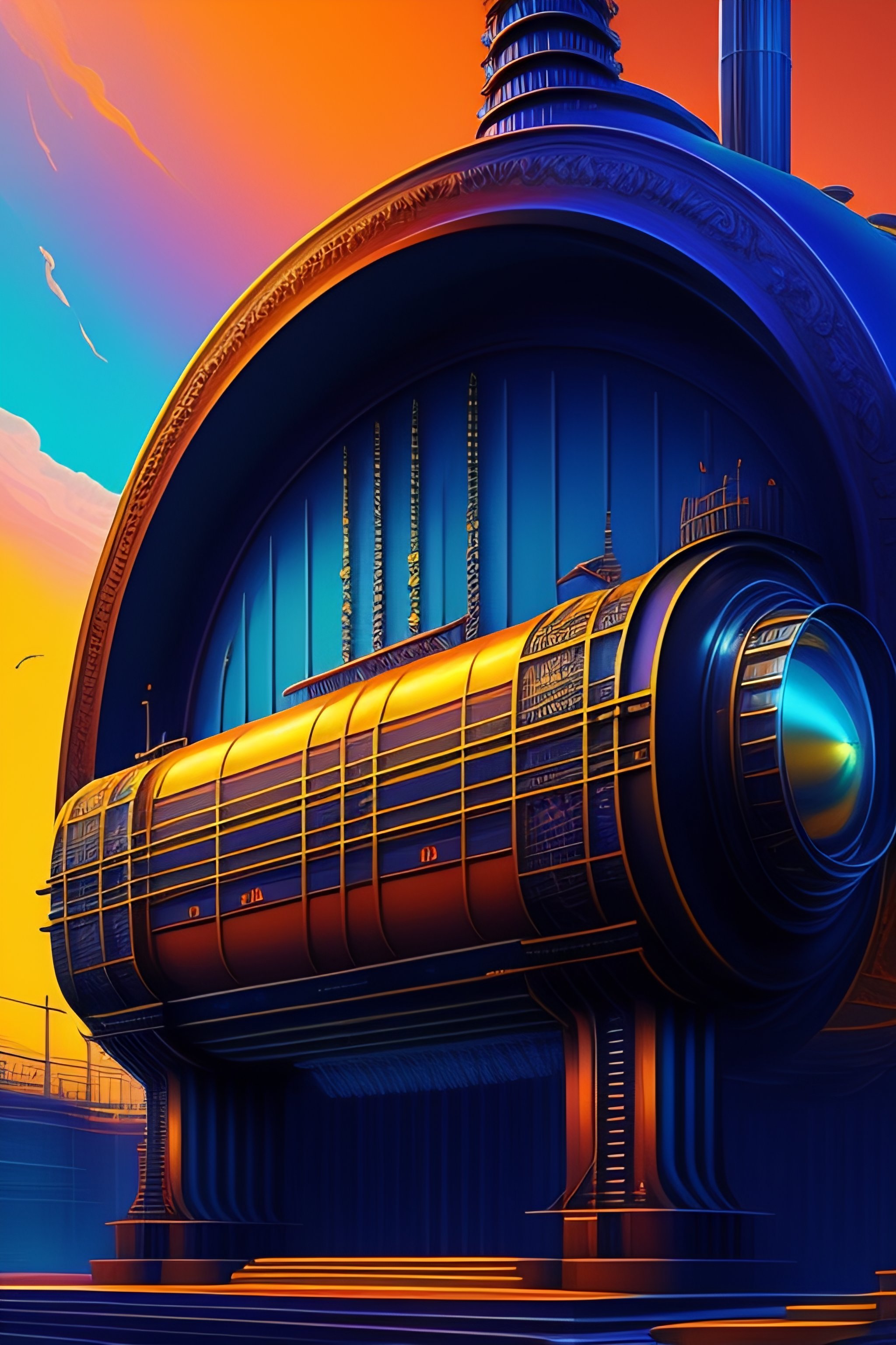 Lexica - Detailed 1 9 3 0 s style particle accelerator, CERN. movie ...