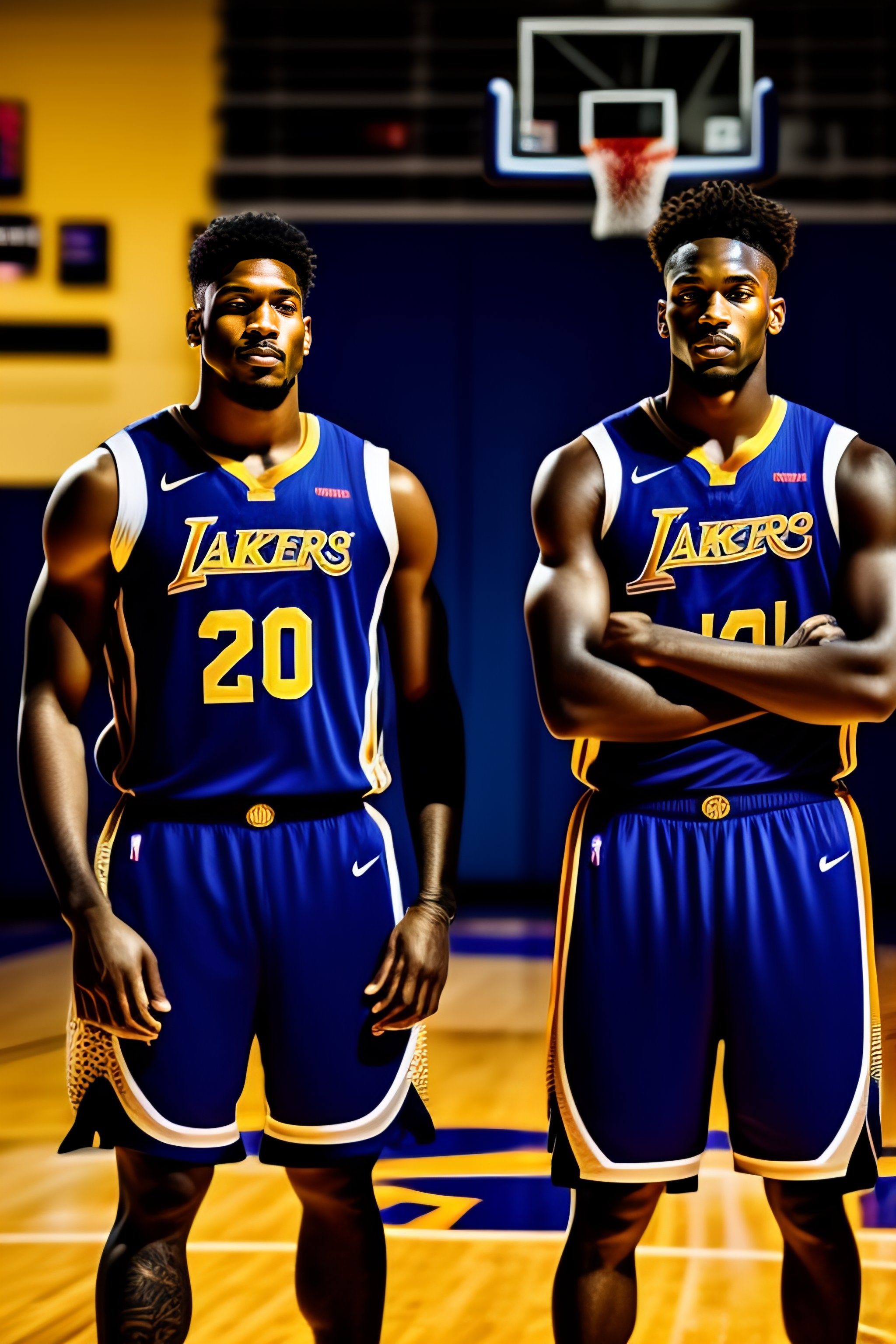 Lexica - Portrait of a 3 basketball players