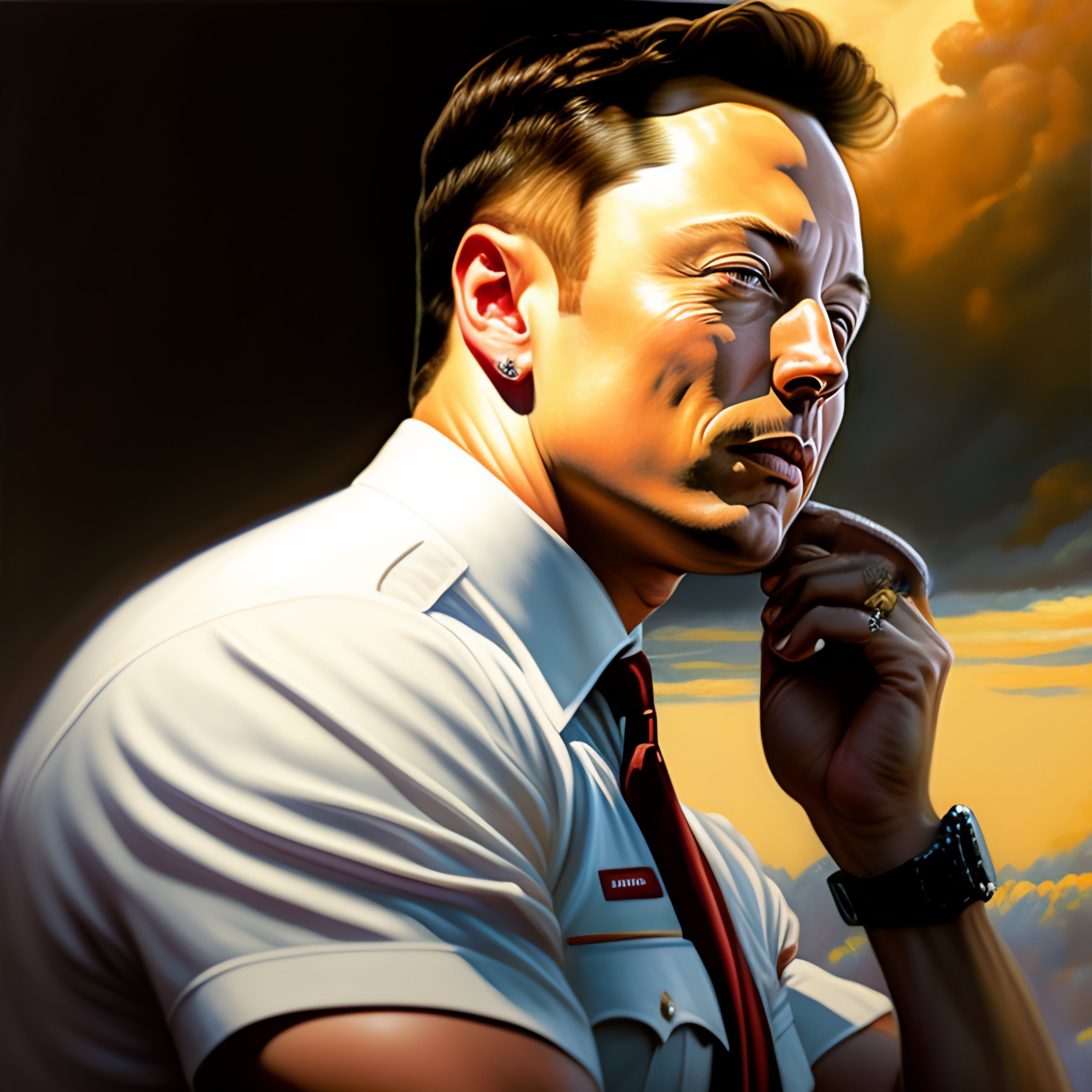 Lexica - Elon musk , high definition photo, painting by Norman Rockwell