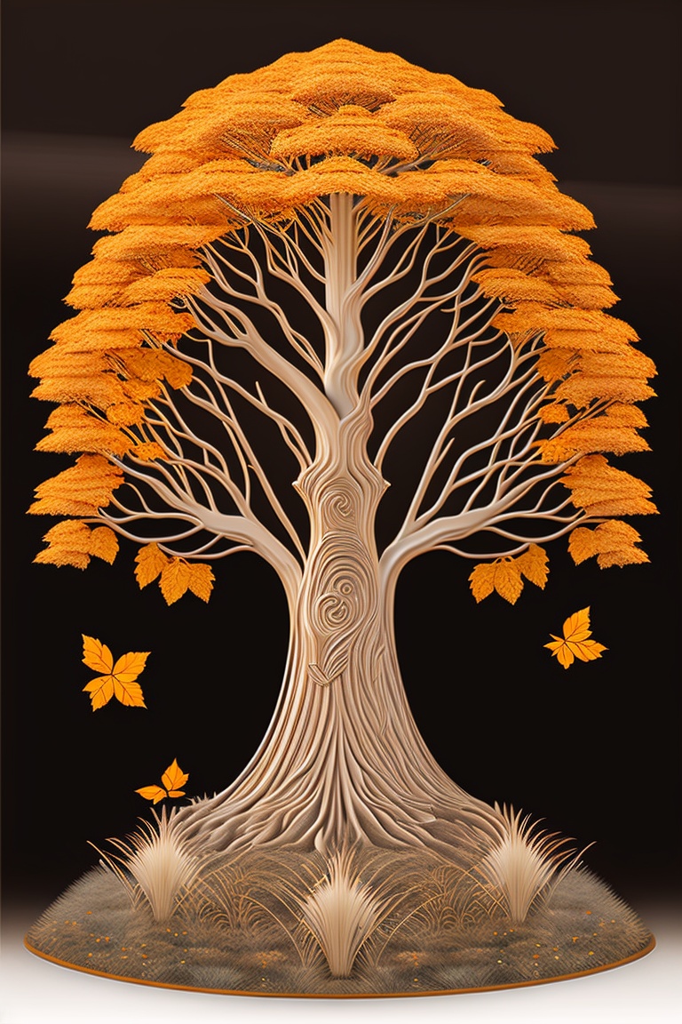 Lexica - Uncoloured white high resolution image of a wise old tree with ...