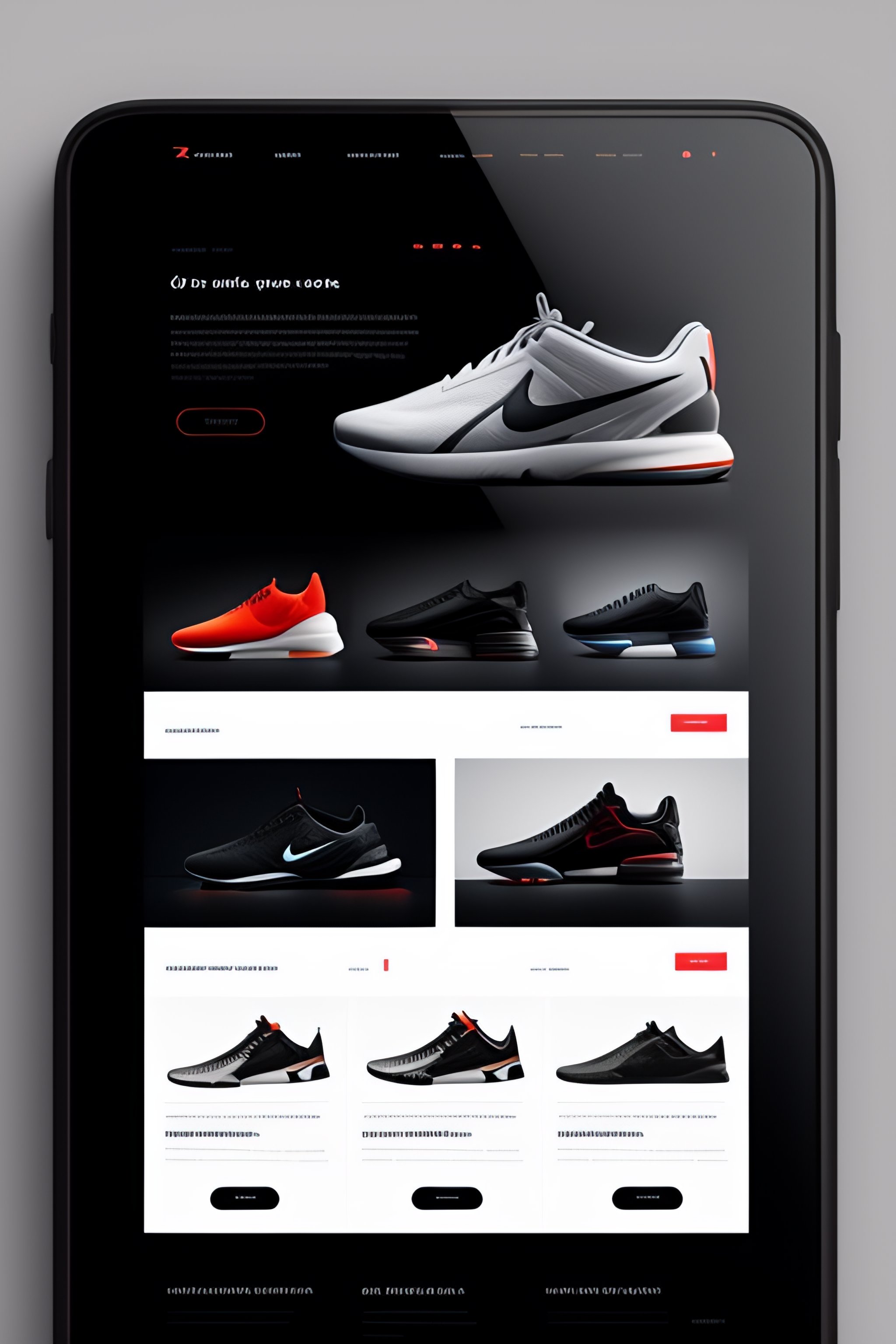 Lexica - Beautiful website for shoes, tesla, glassmorphism style, ui ...