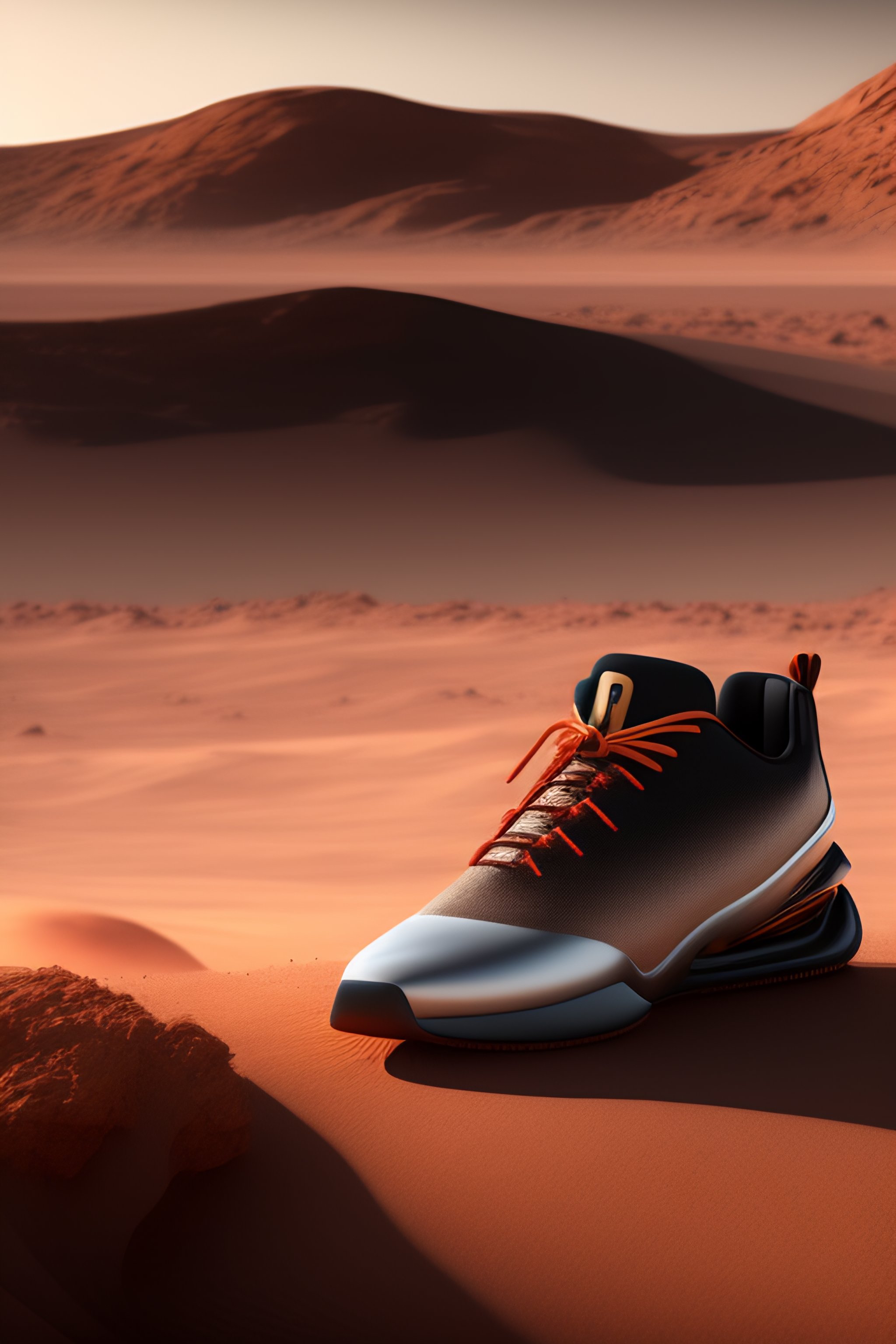 Lexica - Imagine tesla shoes on mars, render, unreal, realistic, detailed