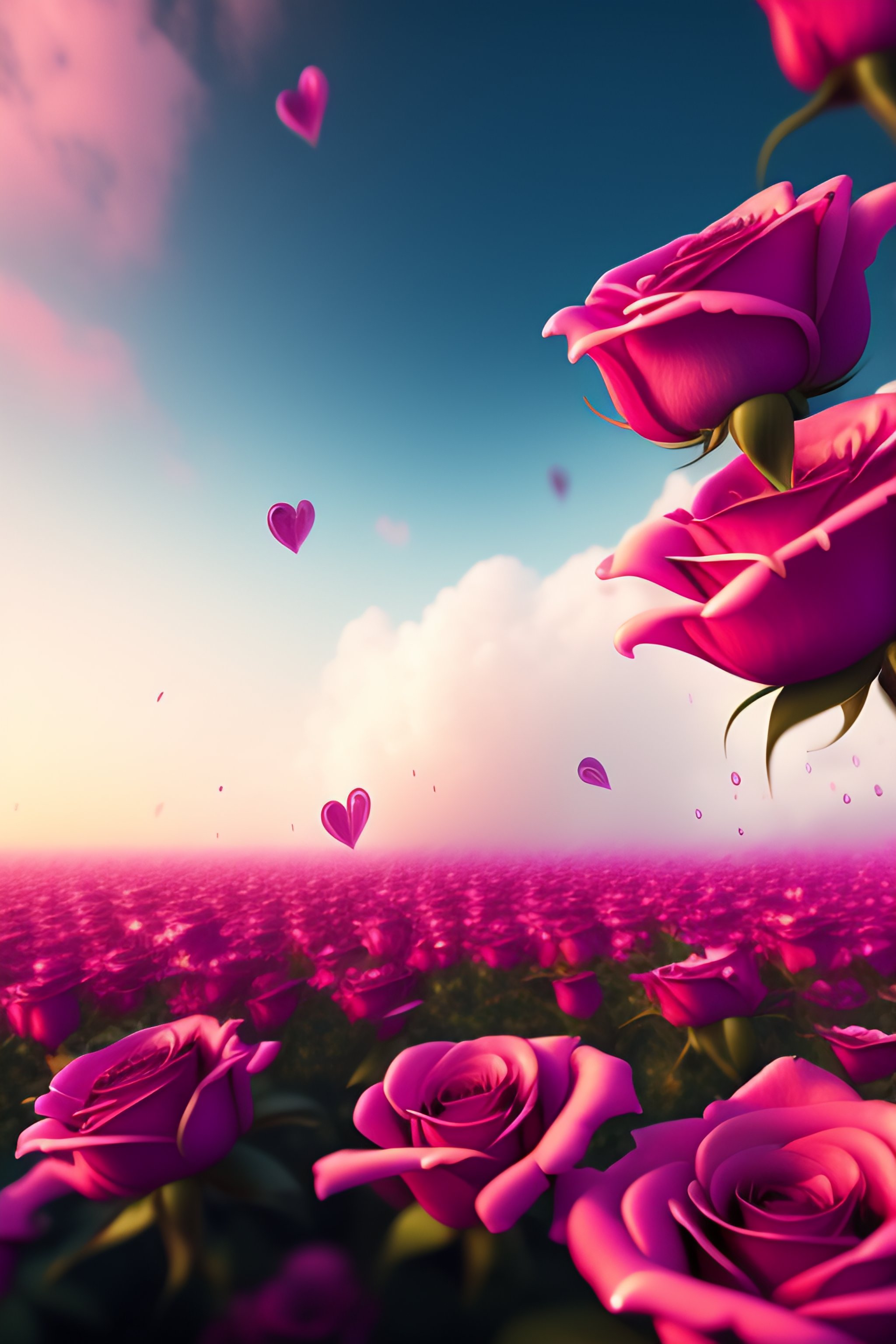 Lexica - Clouds raining roses, hyper detailed, ultra-sharp, octane ...