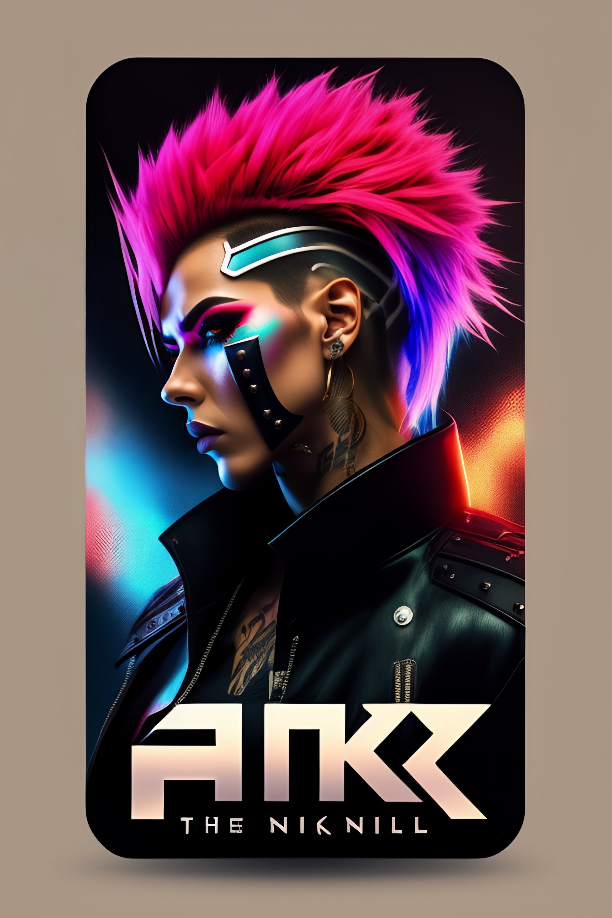 Lexica - Logo design with the text "Neo Punks", cyber punk style ...