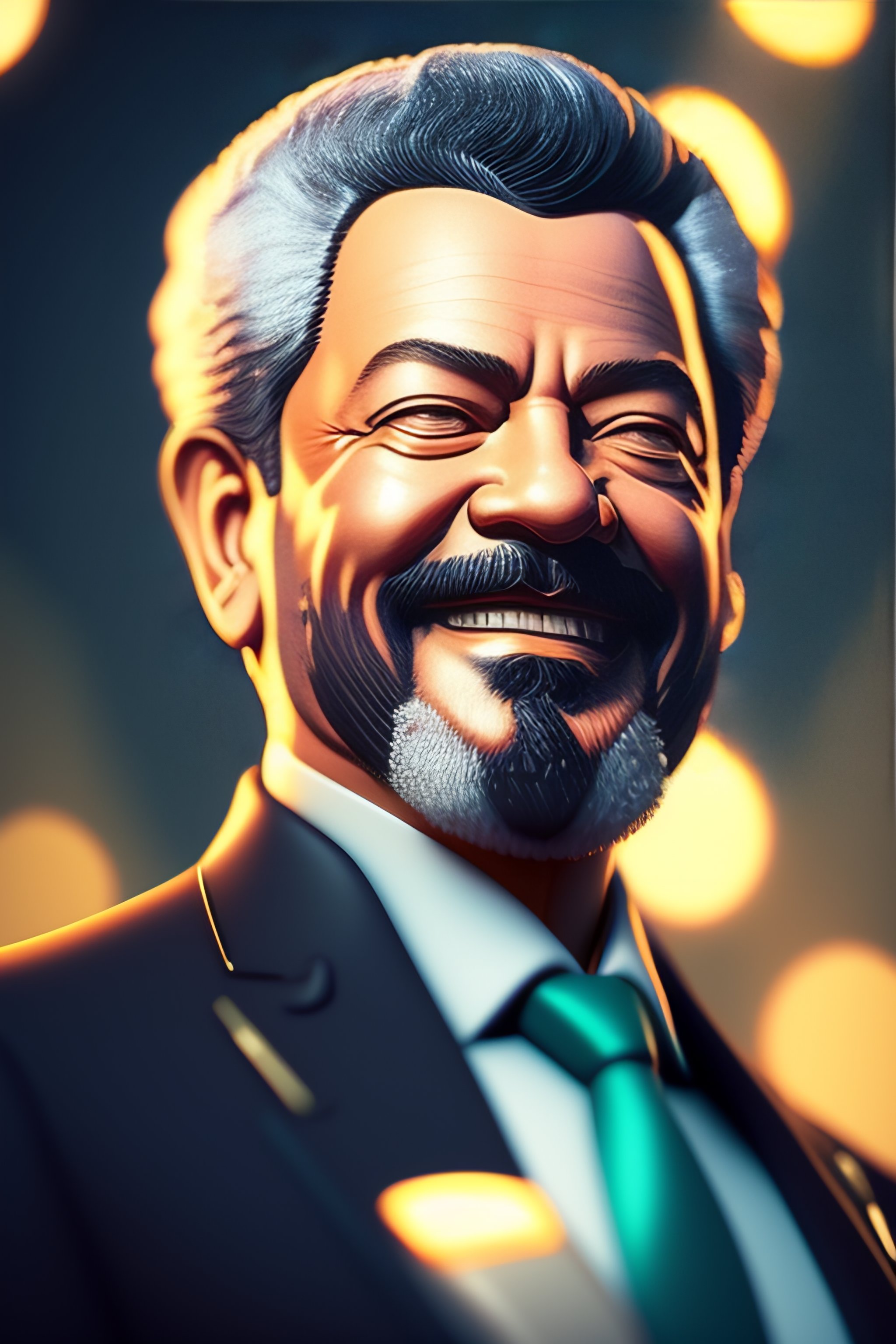 Lexica - A highly detailed beautiful portrait of president ofBrazil ...