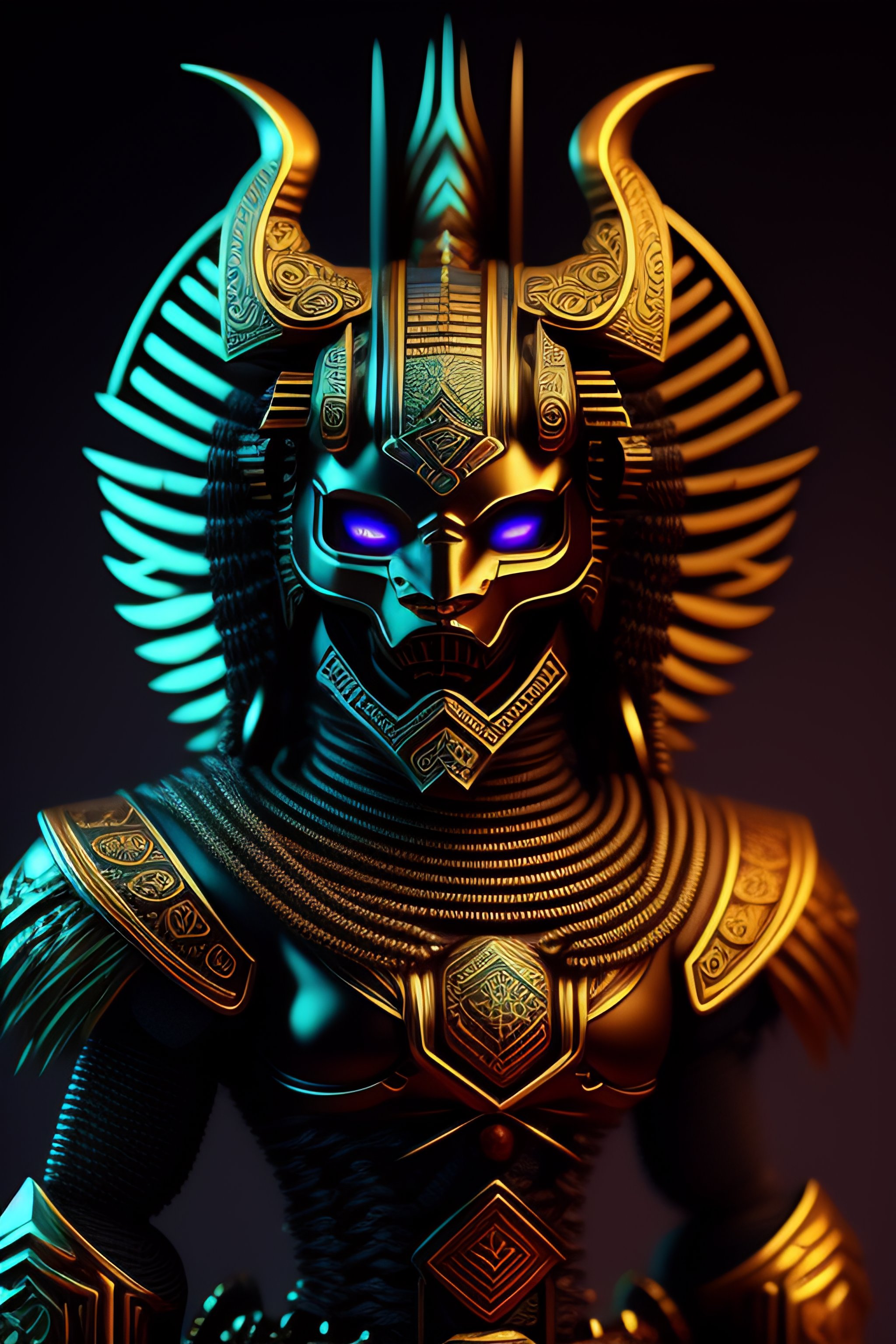 Lexica - Demonic Robot Mayan Deco