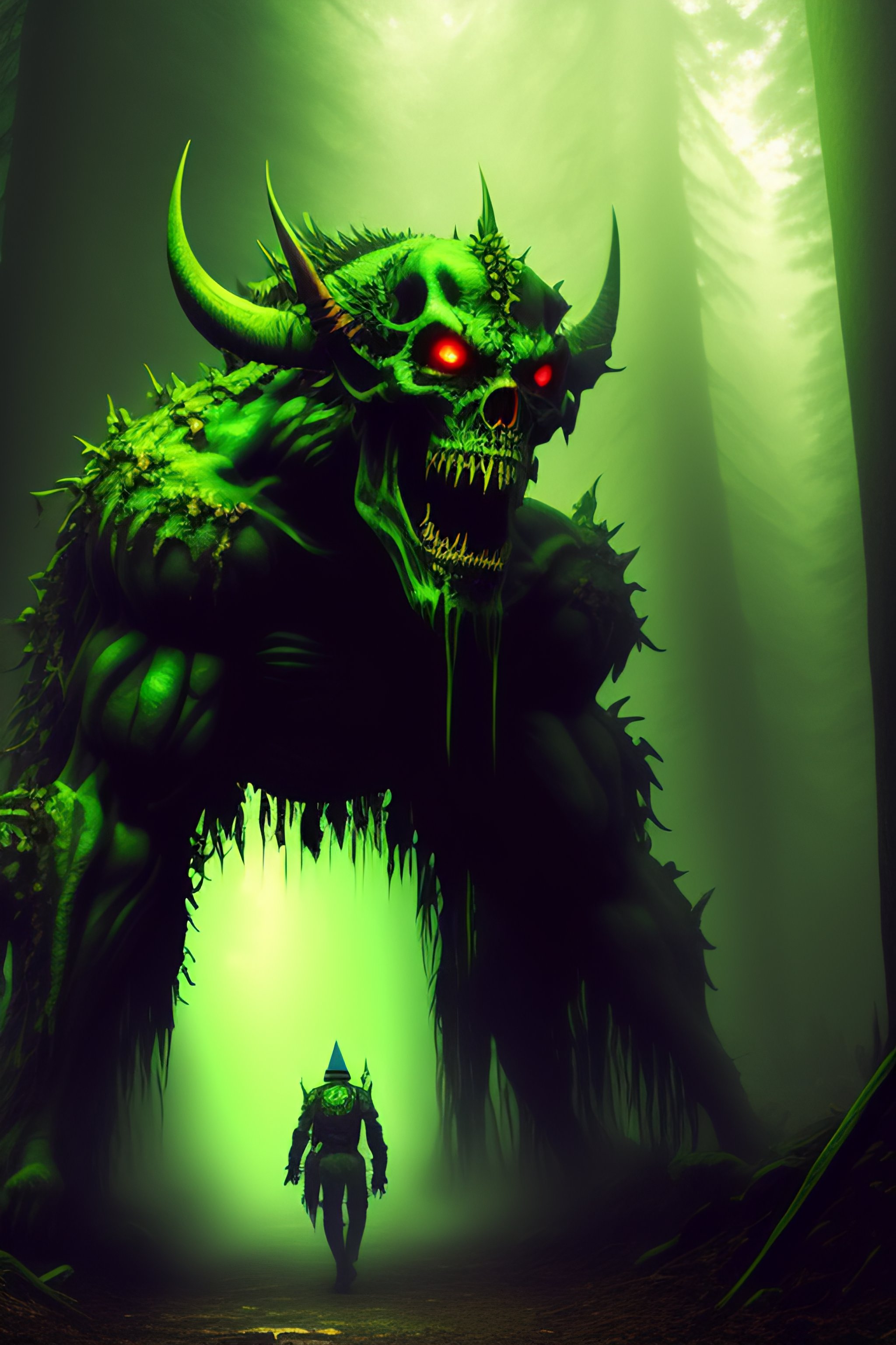 Lexica - Demon zombies oozing decay in green hell