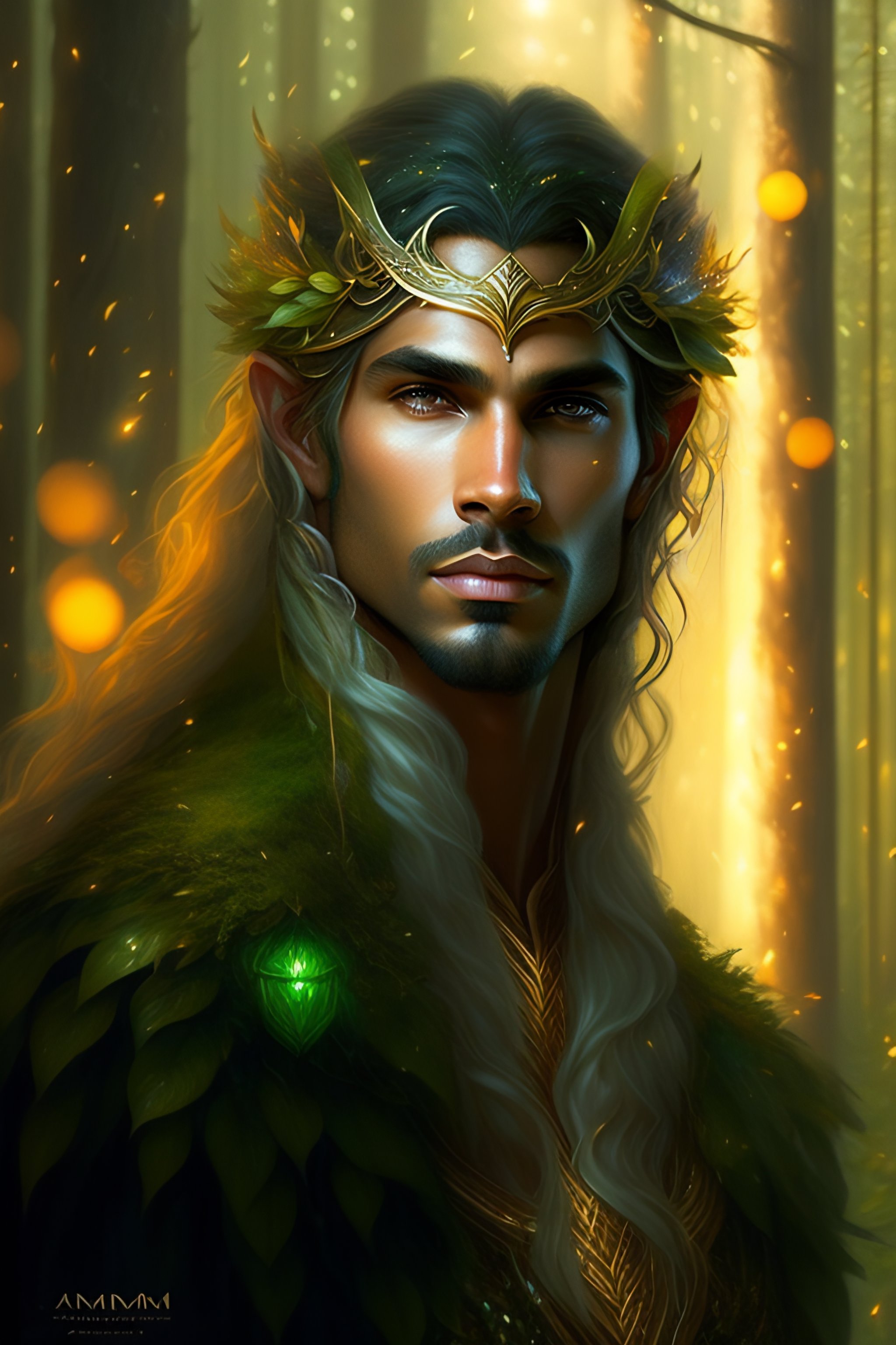 Lexica - Moss male king of ent of fangorn forest, glam, fae, fireflies ...