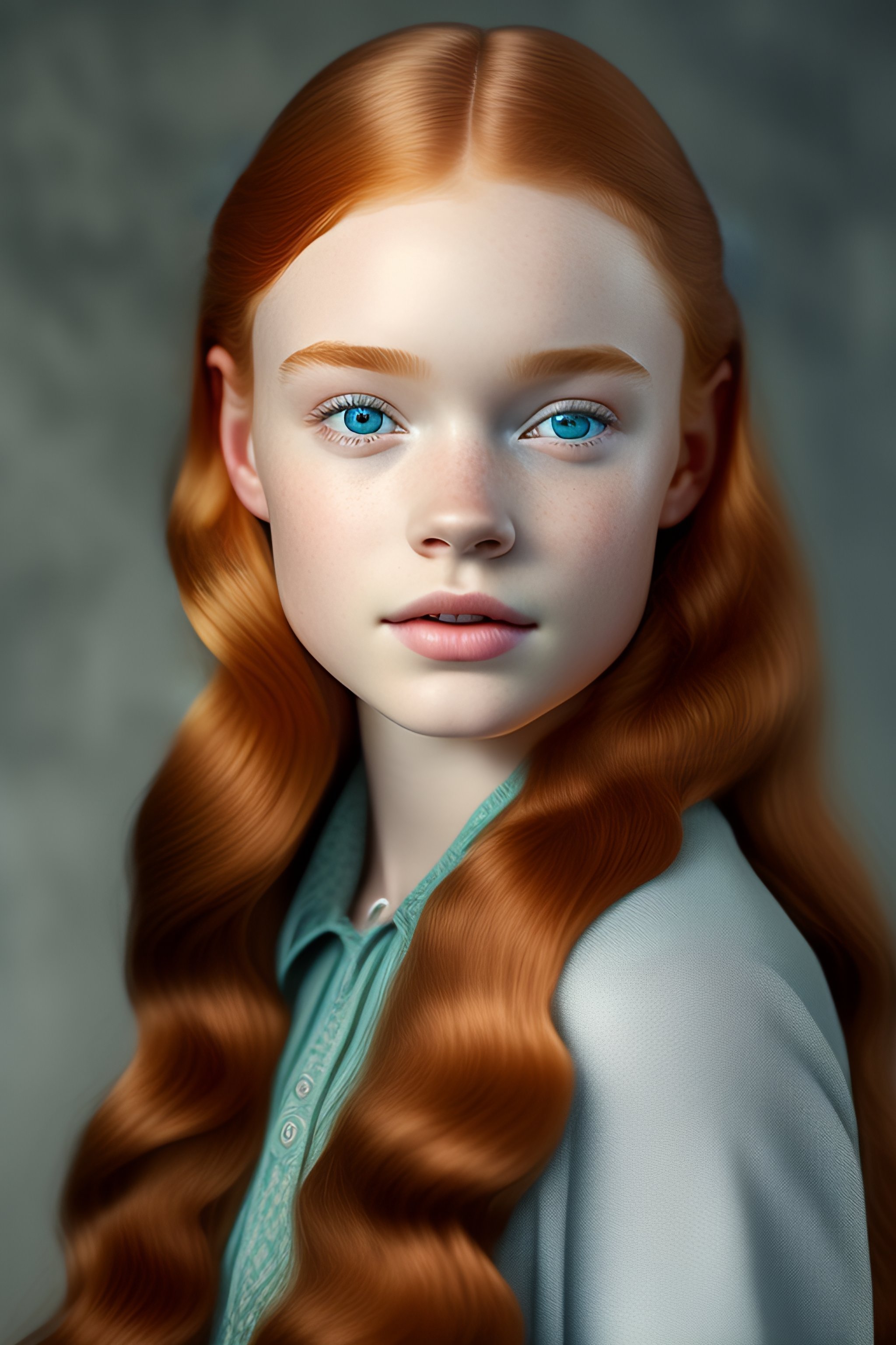 Lexica - Epic masterpiece young ginger Sadie Elizabeth Sink, sweaty ...