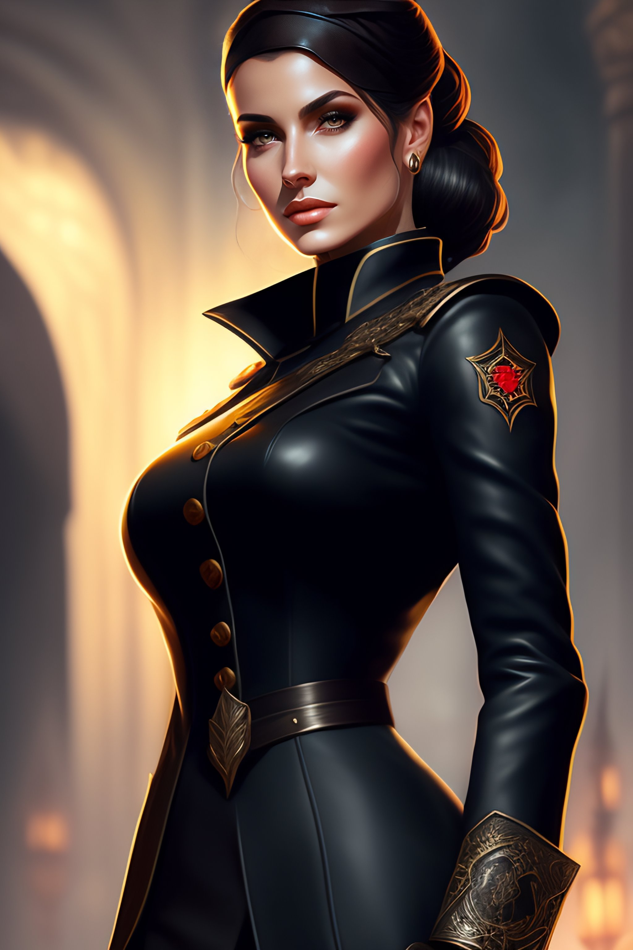 Lexica - Woman gothic necromancer summoner, Wolfenstein military german ...