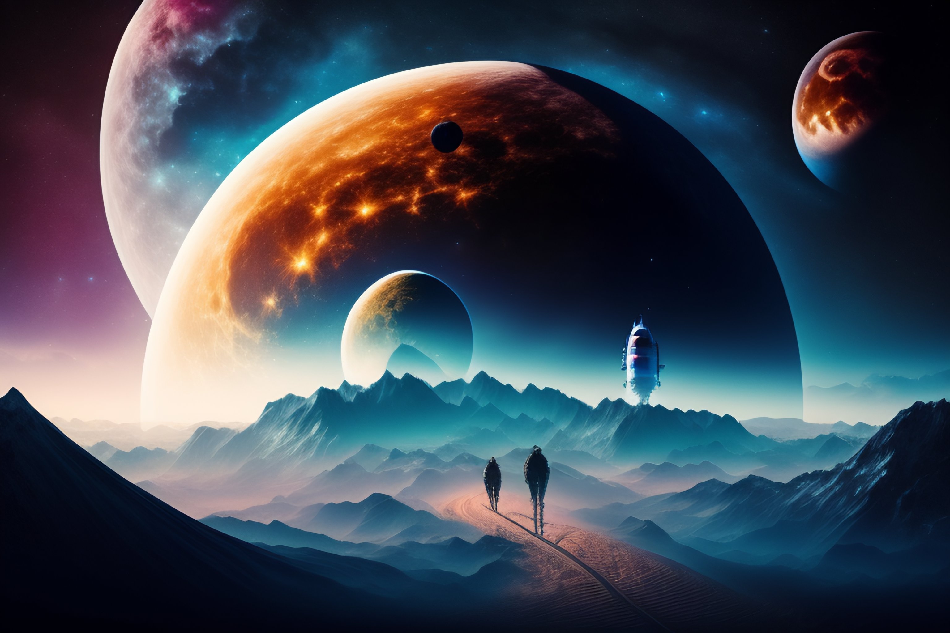 Lexica - Soul time traveling from earth to the moon then to neptune and ...