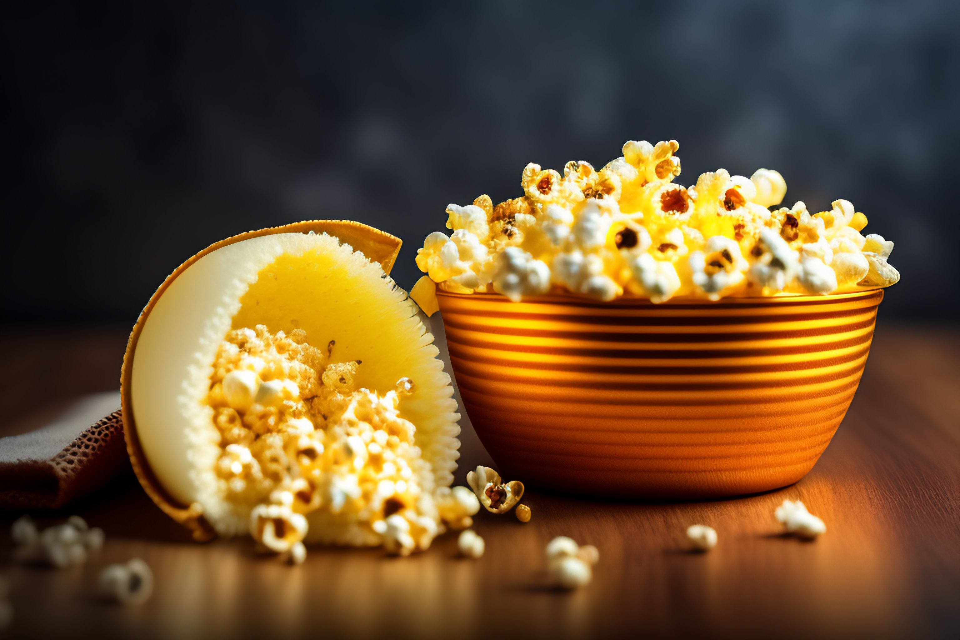 Lexica - Photograph of popcorn, sigma 85mm f/1.8, depth of field, high ...