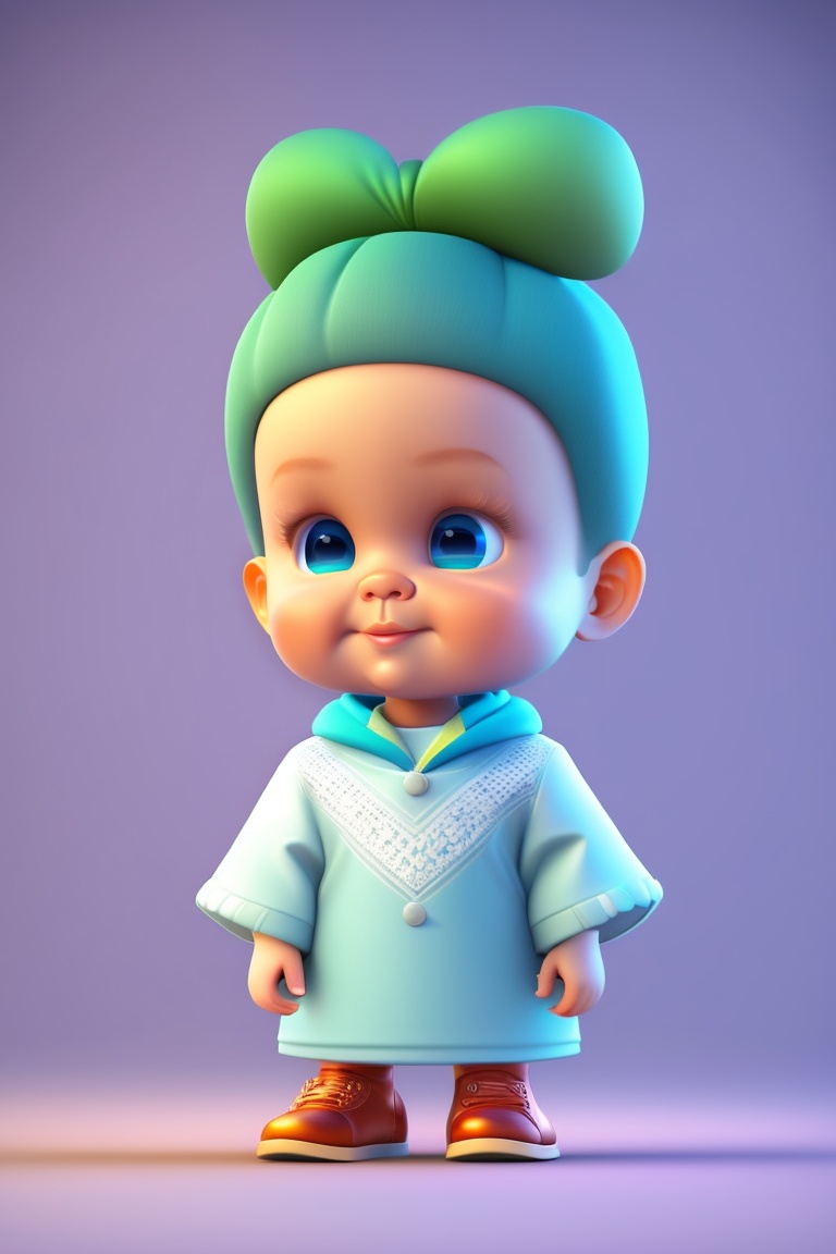 Lexica - A main character named Memduh, the youngest child, 3d, 4k ...