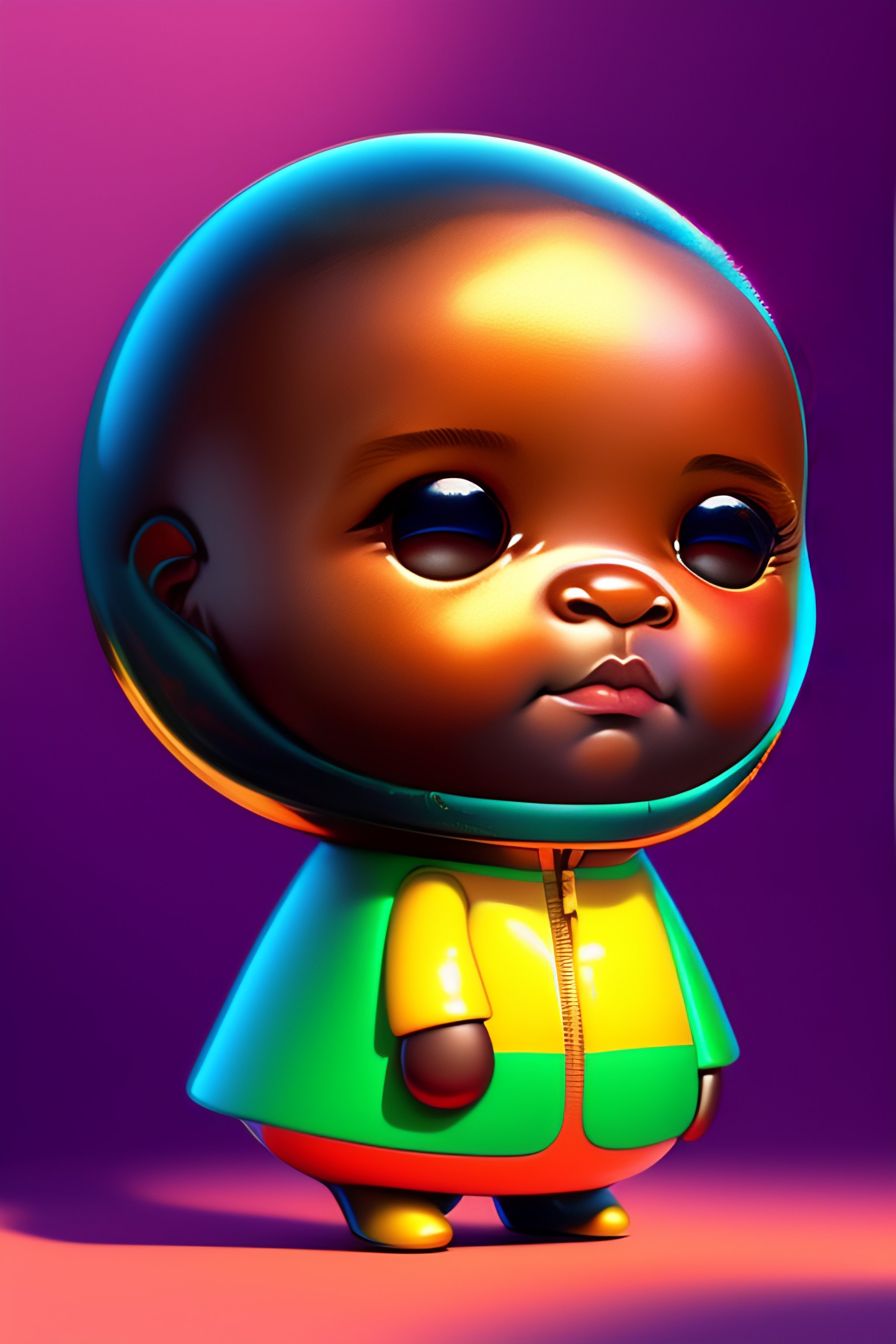 Lexica - Cute and adorable cartoon Stevie Wonder baby, fantasy ...