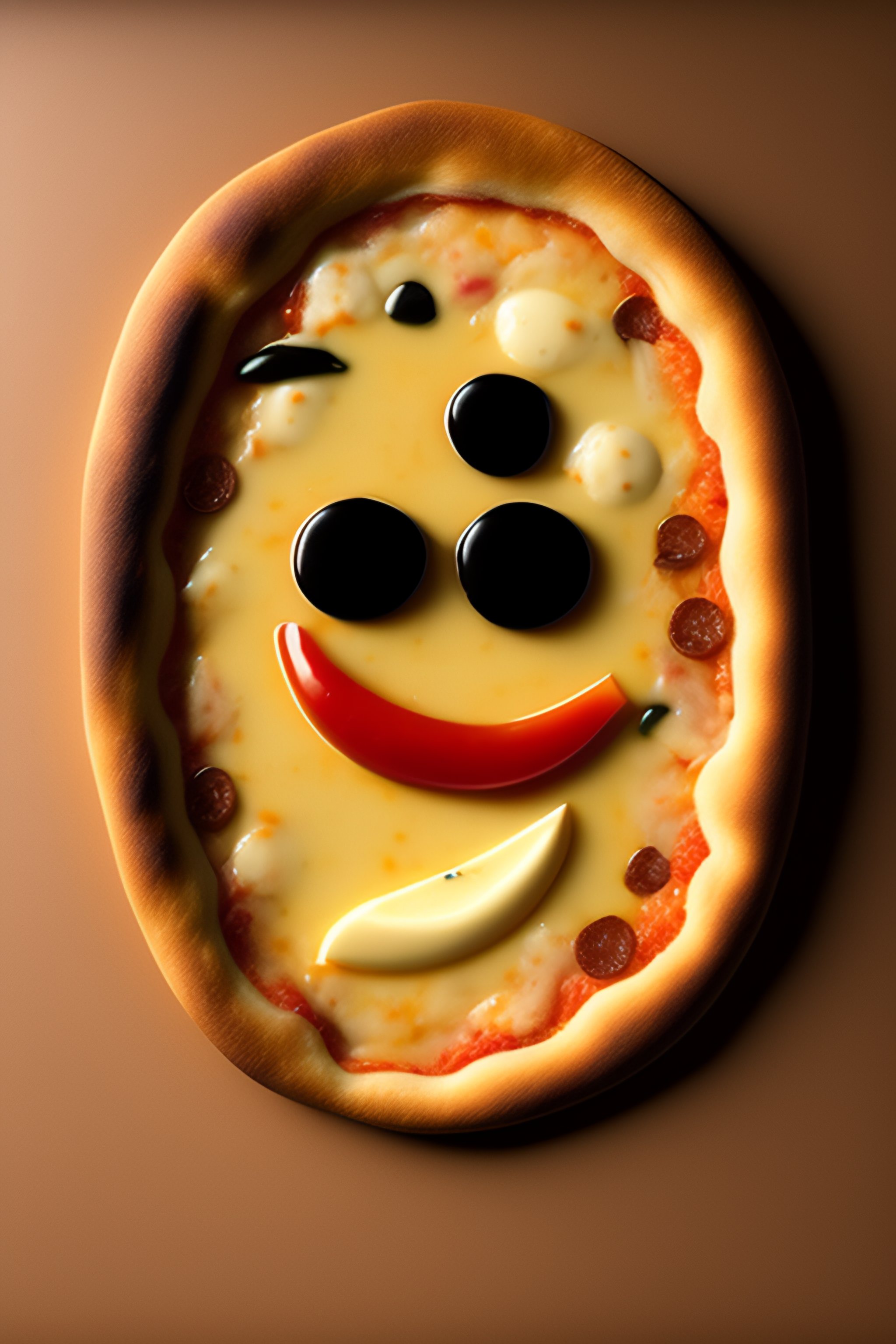 Lexica - A pizza with a happy face