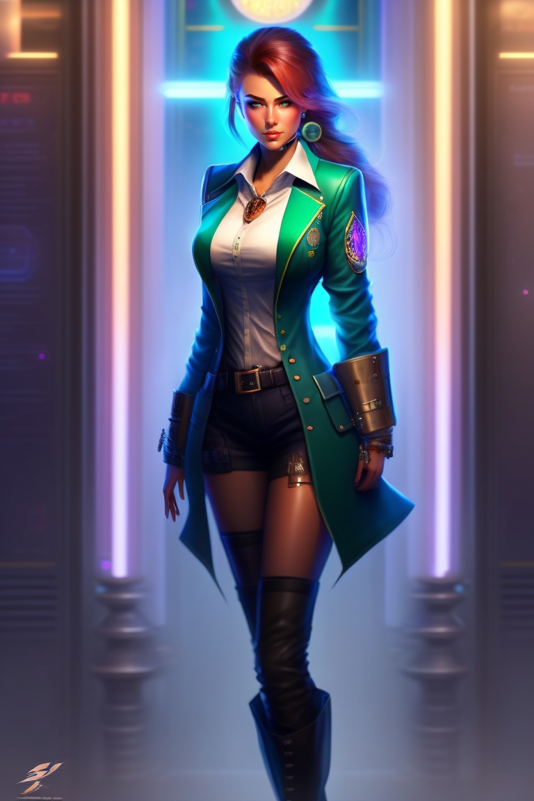 Lexica - A beautiful girl with office jacket full body | | realistic ...