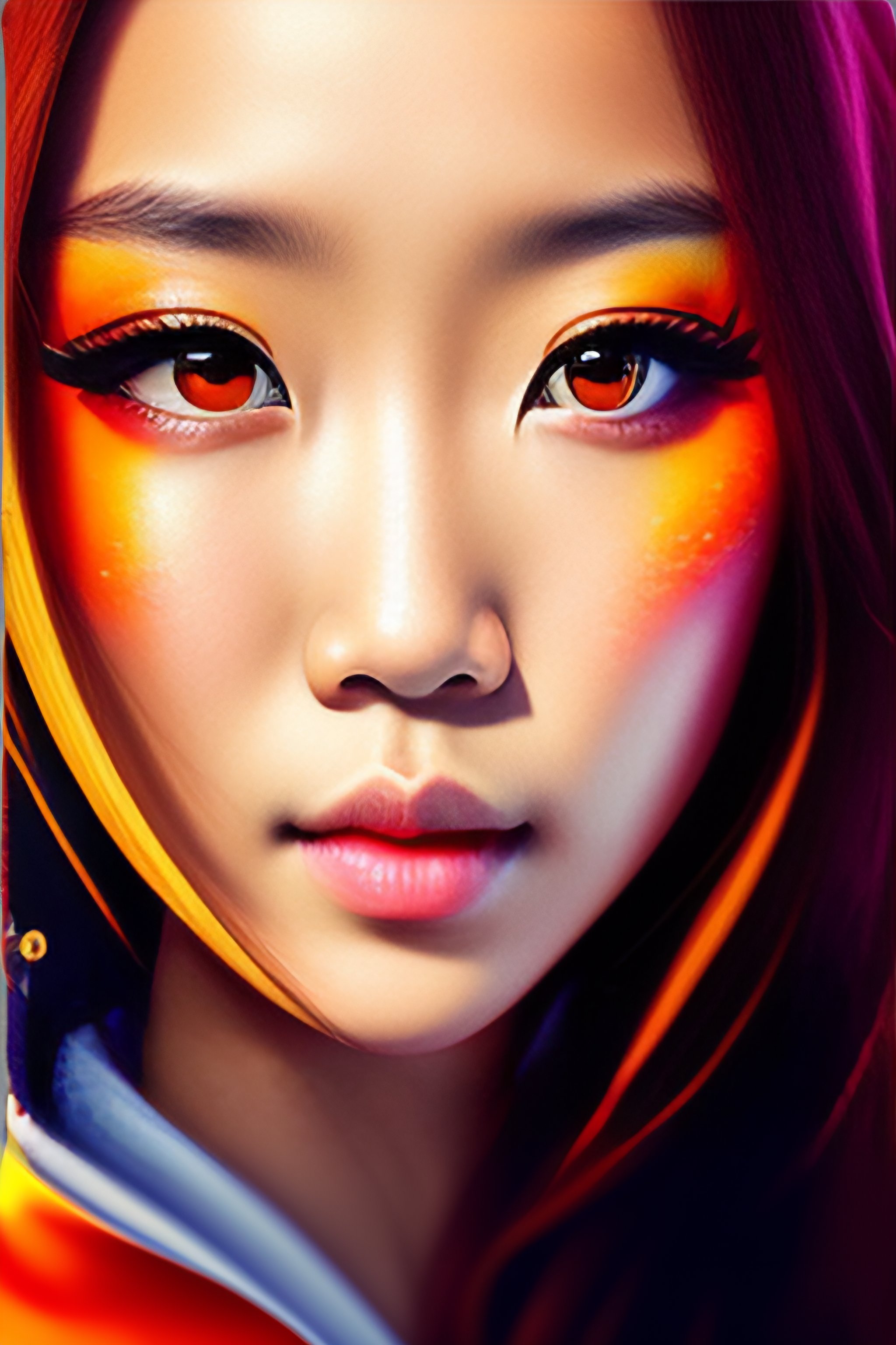 Lexica - Girls anime with chilli pepper eyes