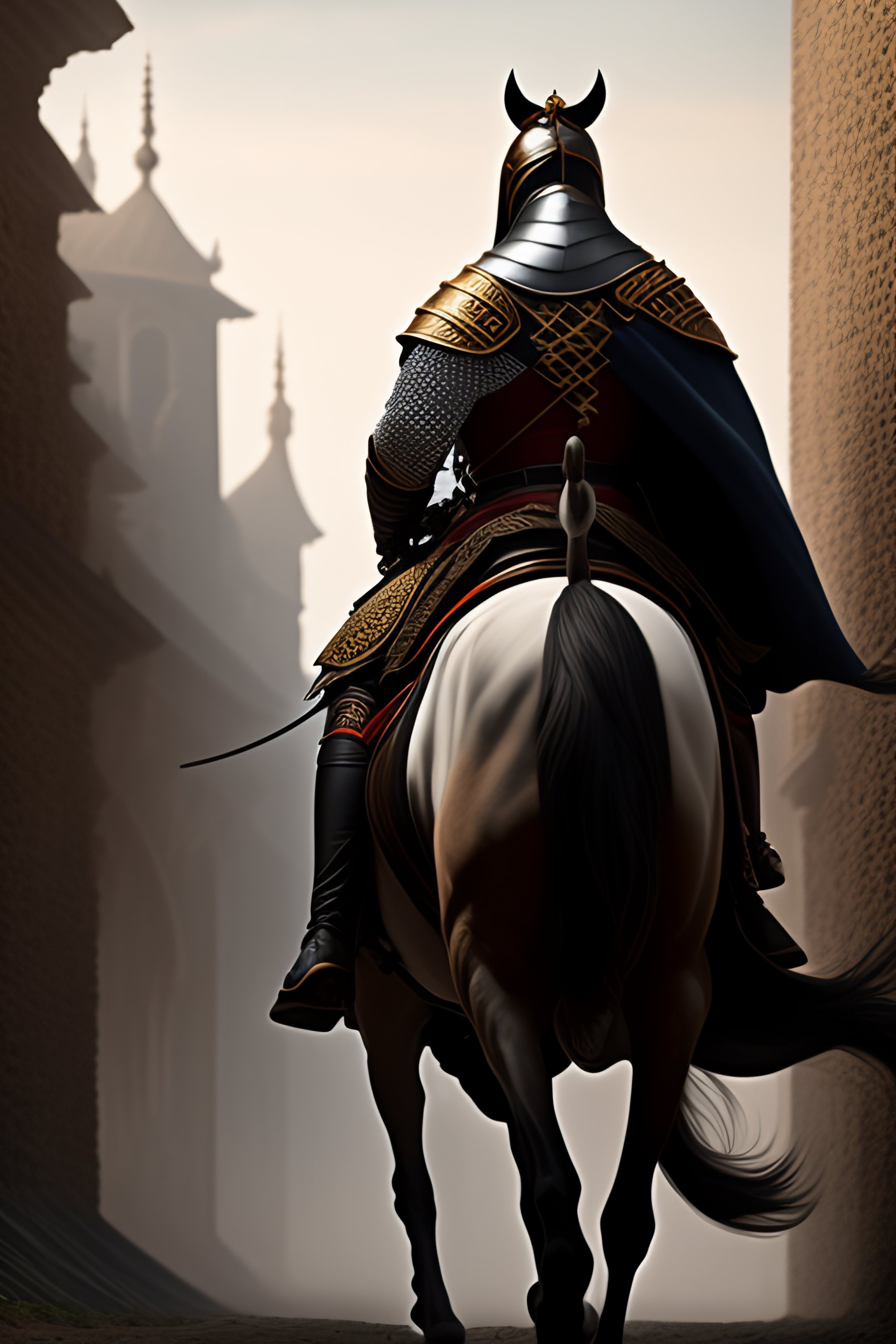 Lexica - Dullahan, medieval art, illustration, line art