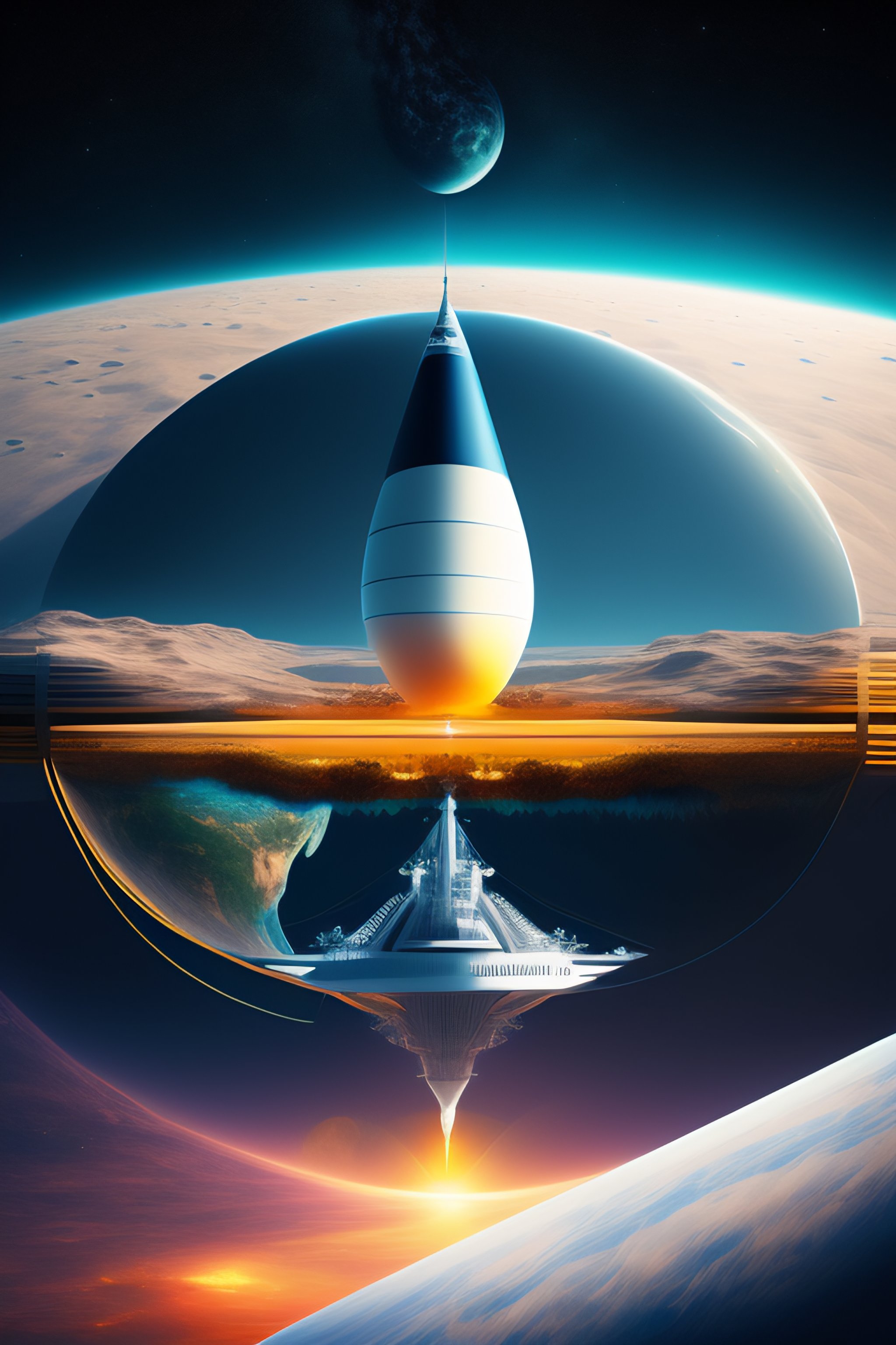 Lexica - Nft picture which depicts the space future Regenerative ...