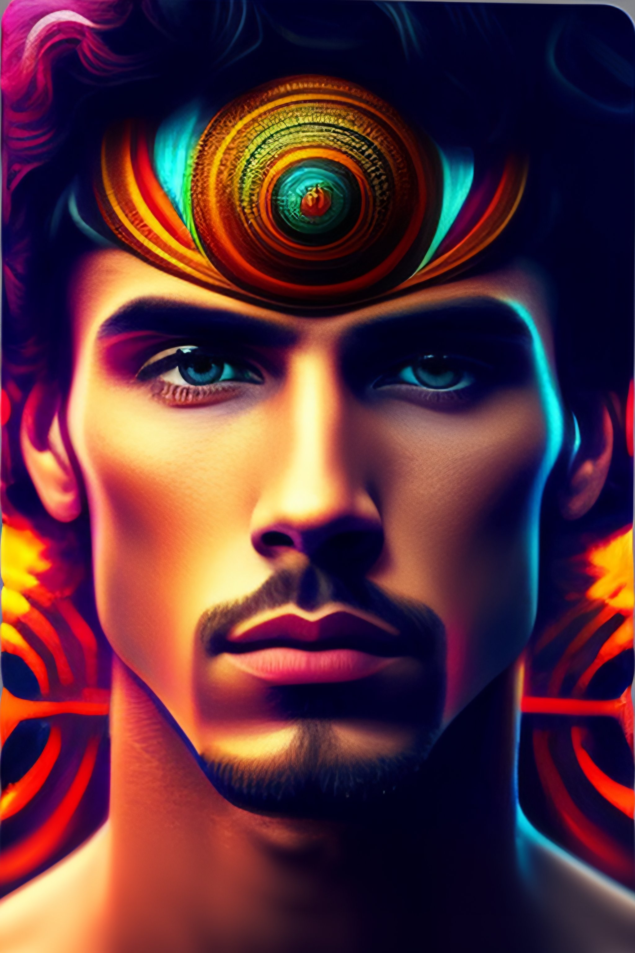 Lexica - Man by Alex Gray psy trance style, ultra realistic 4k