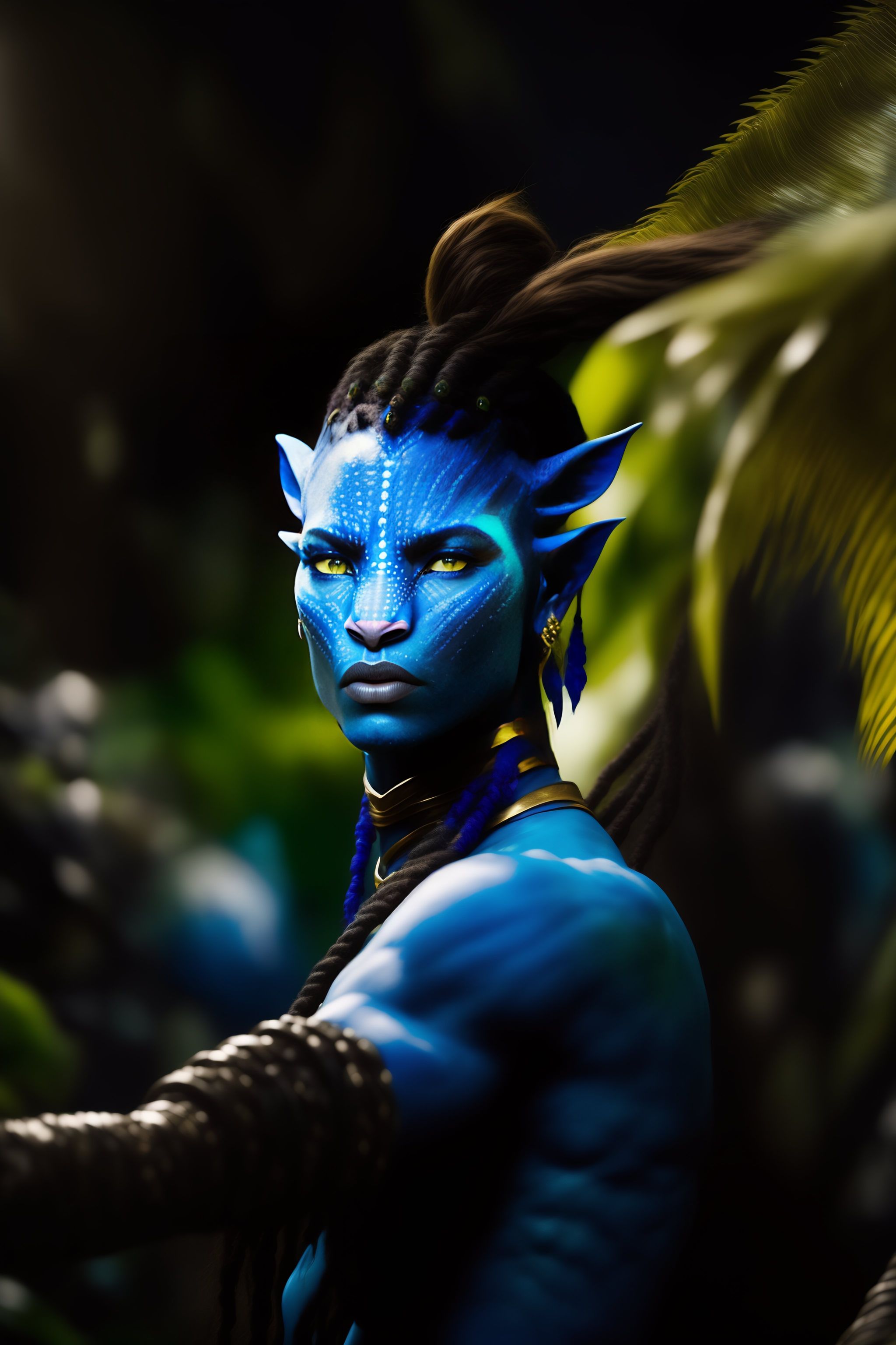 Lexica - A hyper realistic photo of blue Na'vi from the movie Avatar ...