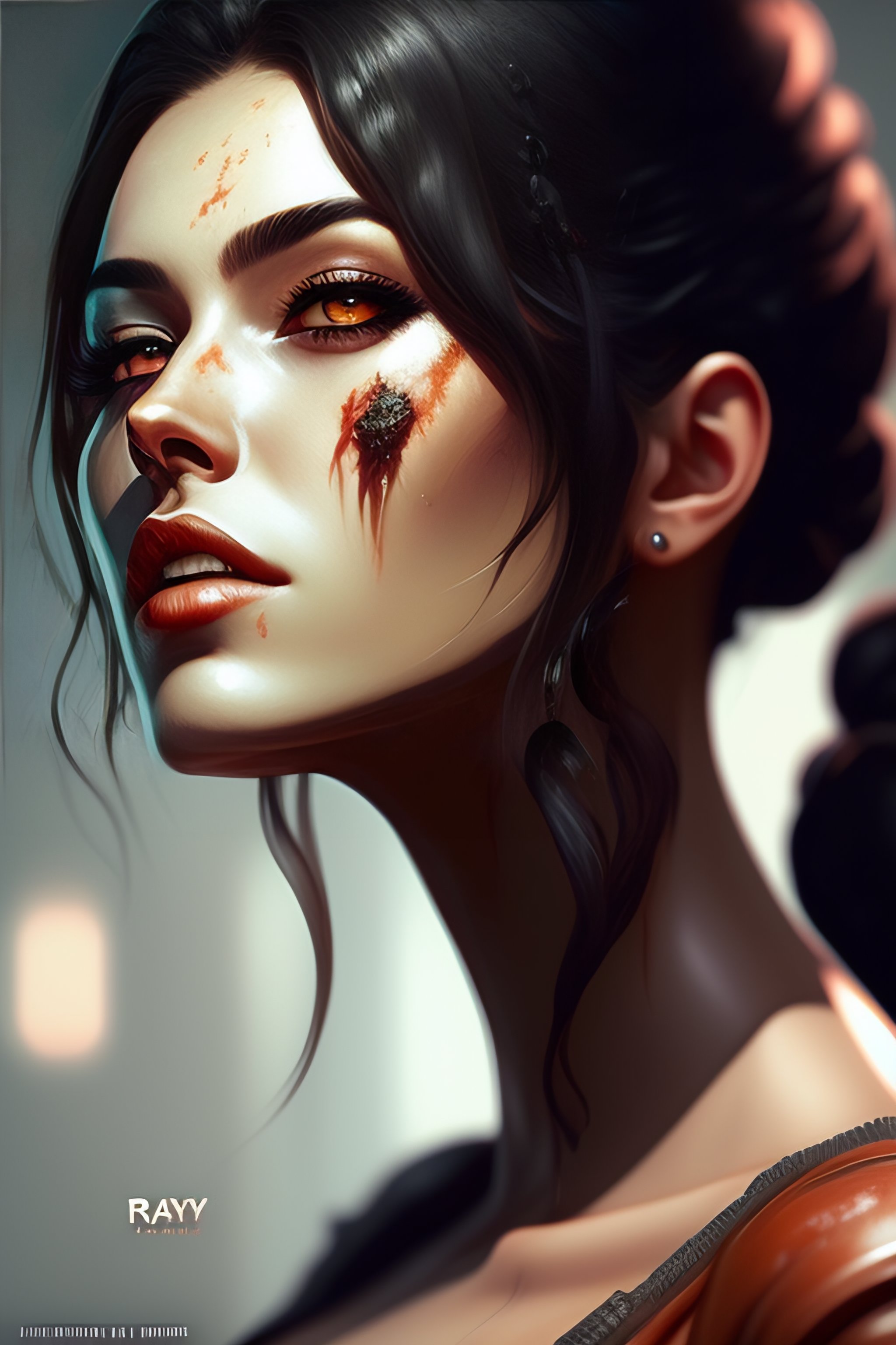 Lexica - Female zombie posing, detailed face, art, in the style of ...