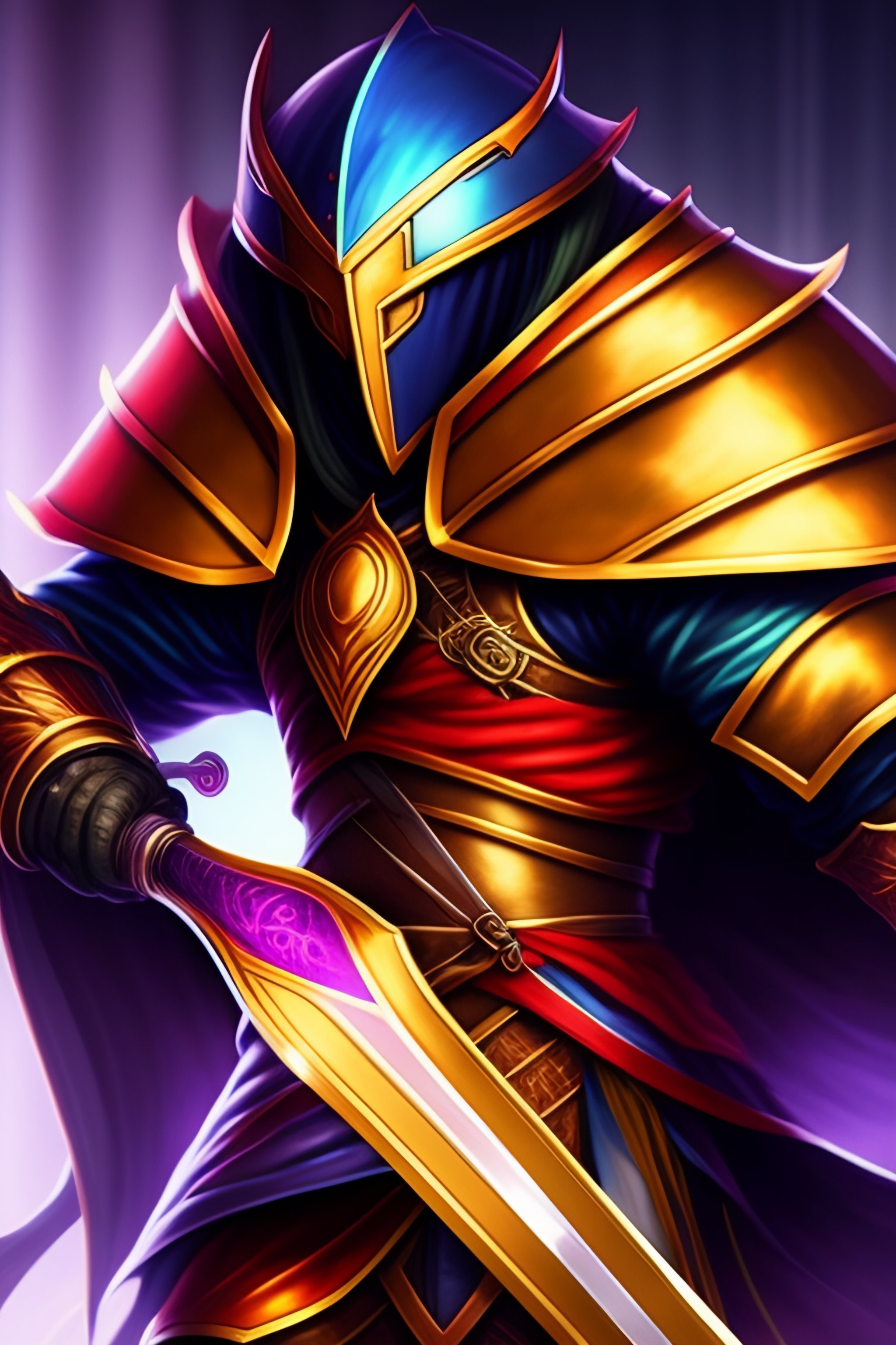 Lexica - Shovel knight swords concept art color full