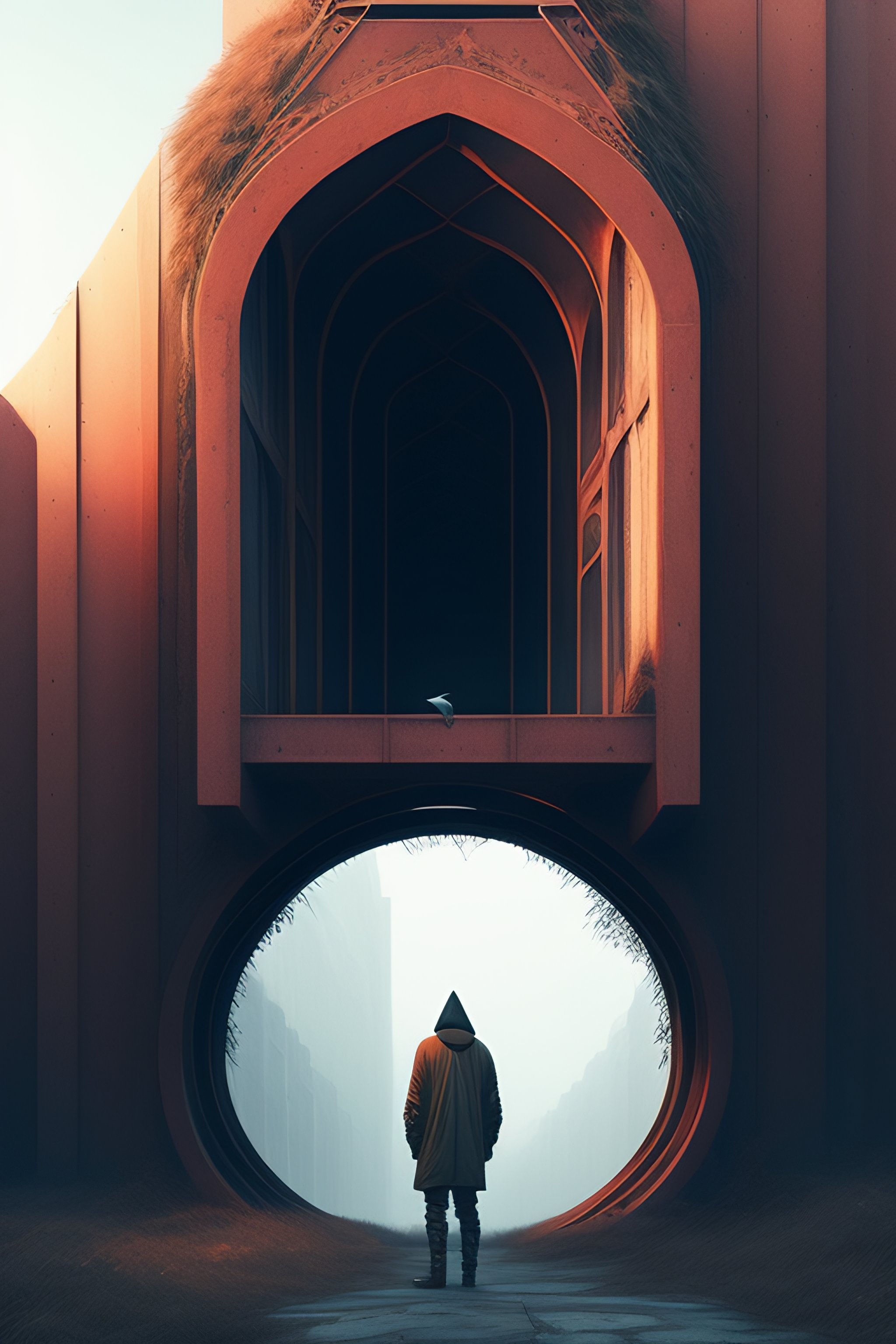 Lexica - Vertical film frame, junkie guy, wearing a hoodie on his head ...