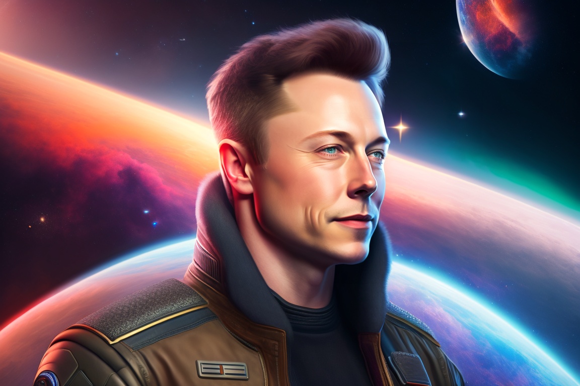Lexica - Elon Musk on the background of space, high quality portrait in fantasy style, 8k, high ...