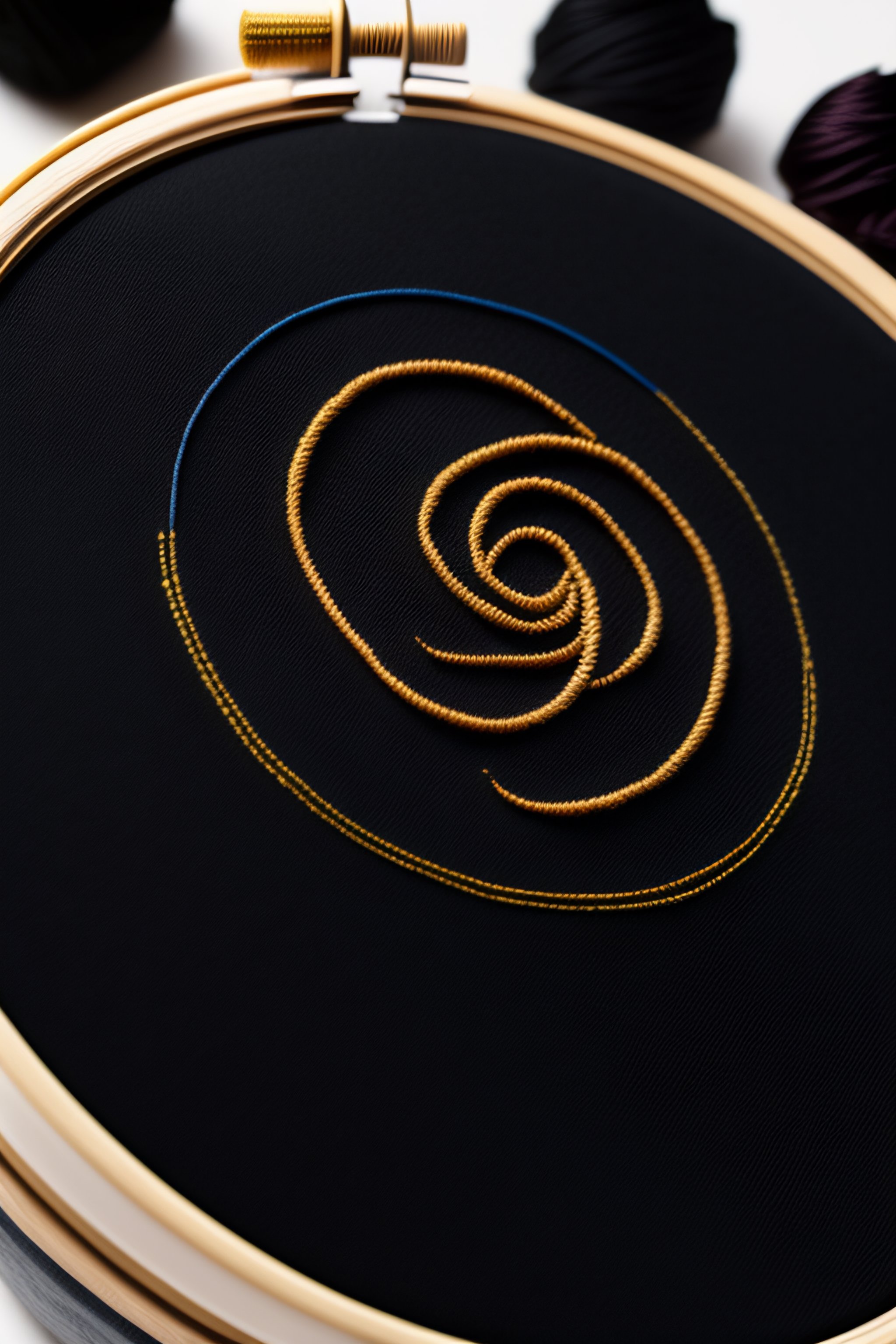 Lexica - Black thread embroidery