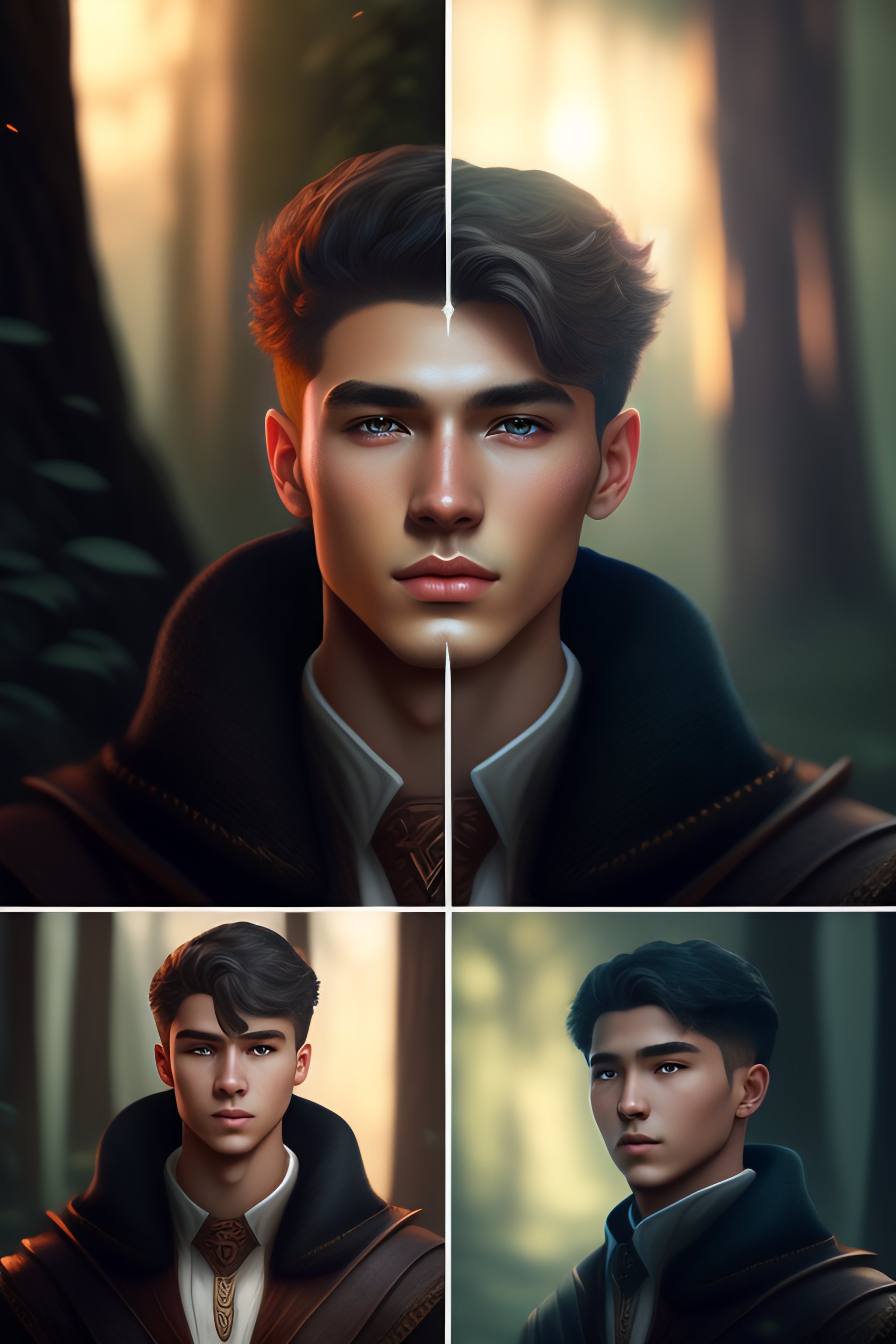 Lexica - 19 year old male wizard casting magic, detailed eyes, concept ...