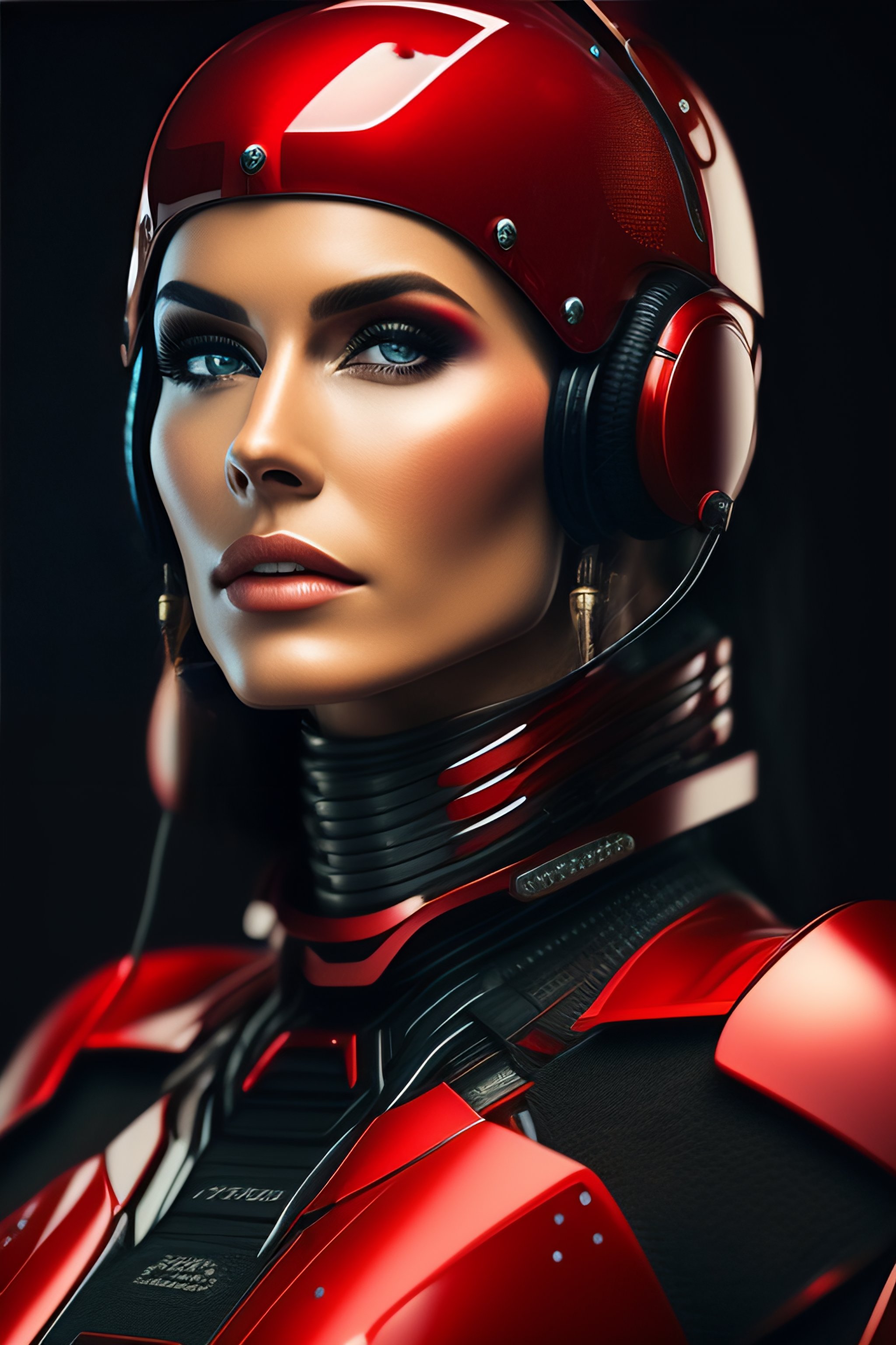 Lexica - An extremely complex and advanced cyborg chassis red and kind ...