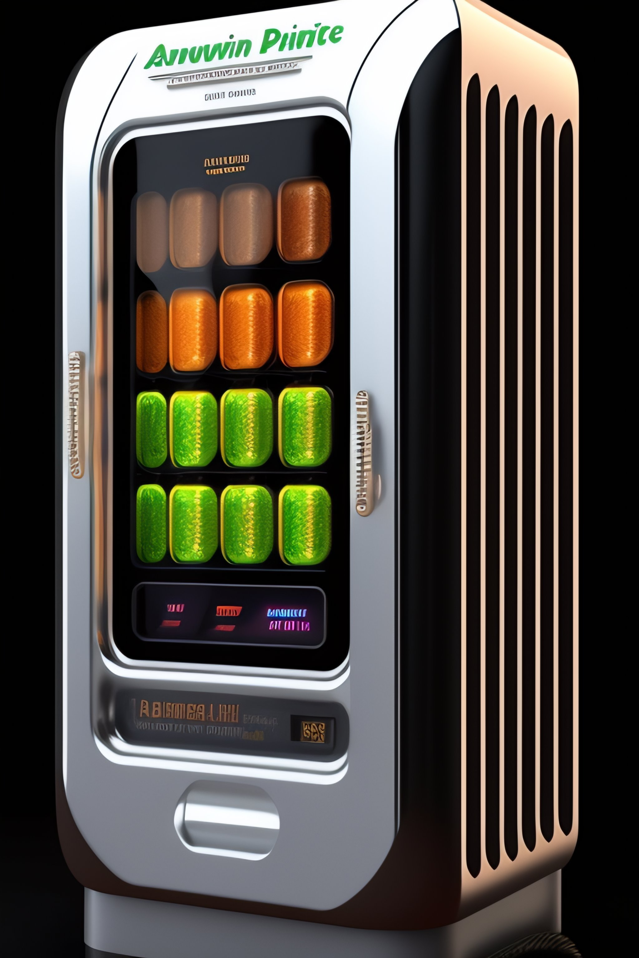 Lexica - A brain vending machine, realistic. Lots of detail, high res