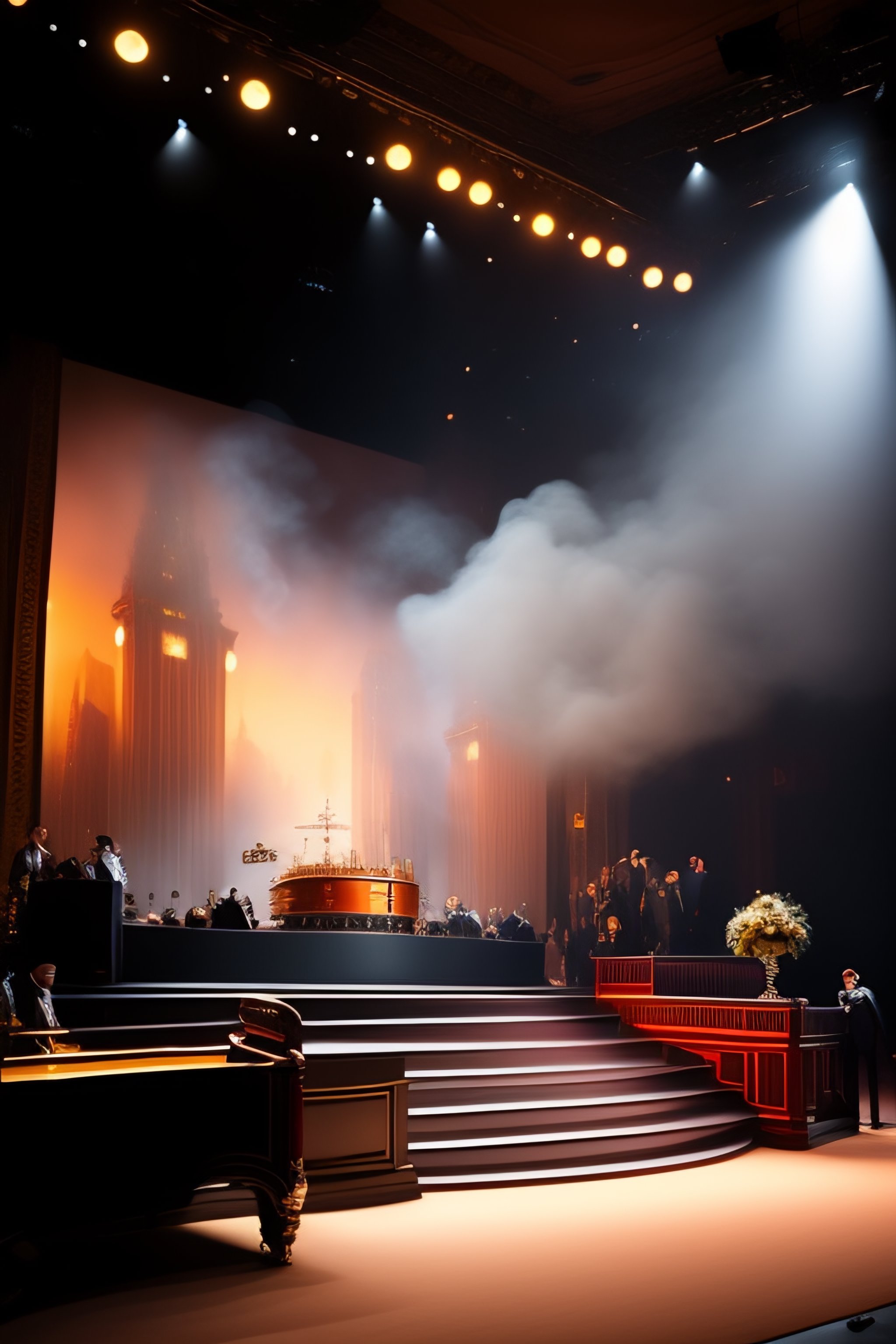 Lexica - 1920s stage setting, Smokey New York scene