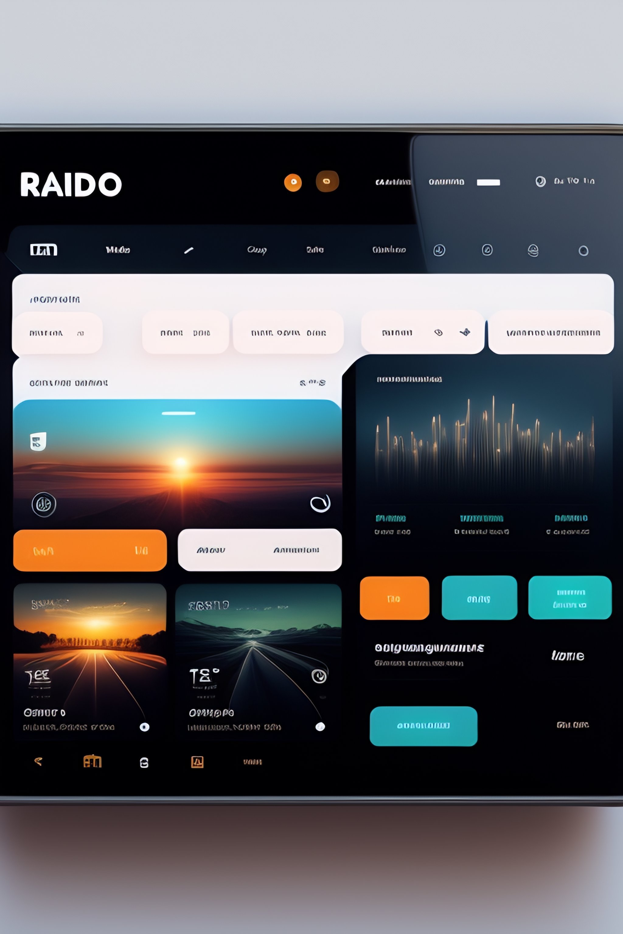 Lexica - Radio web ui design
