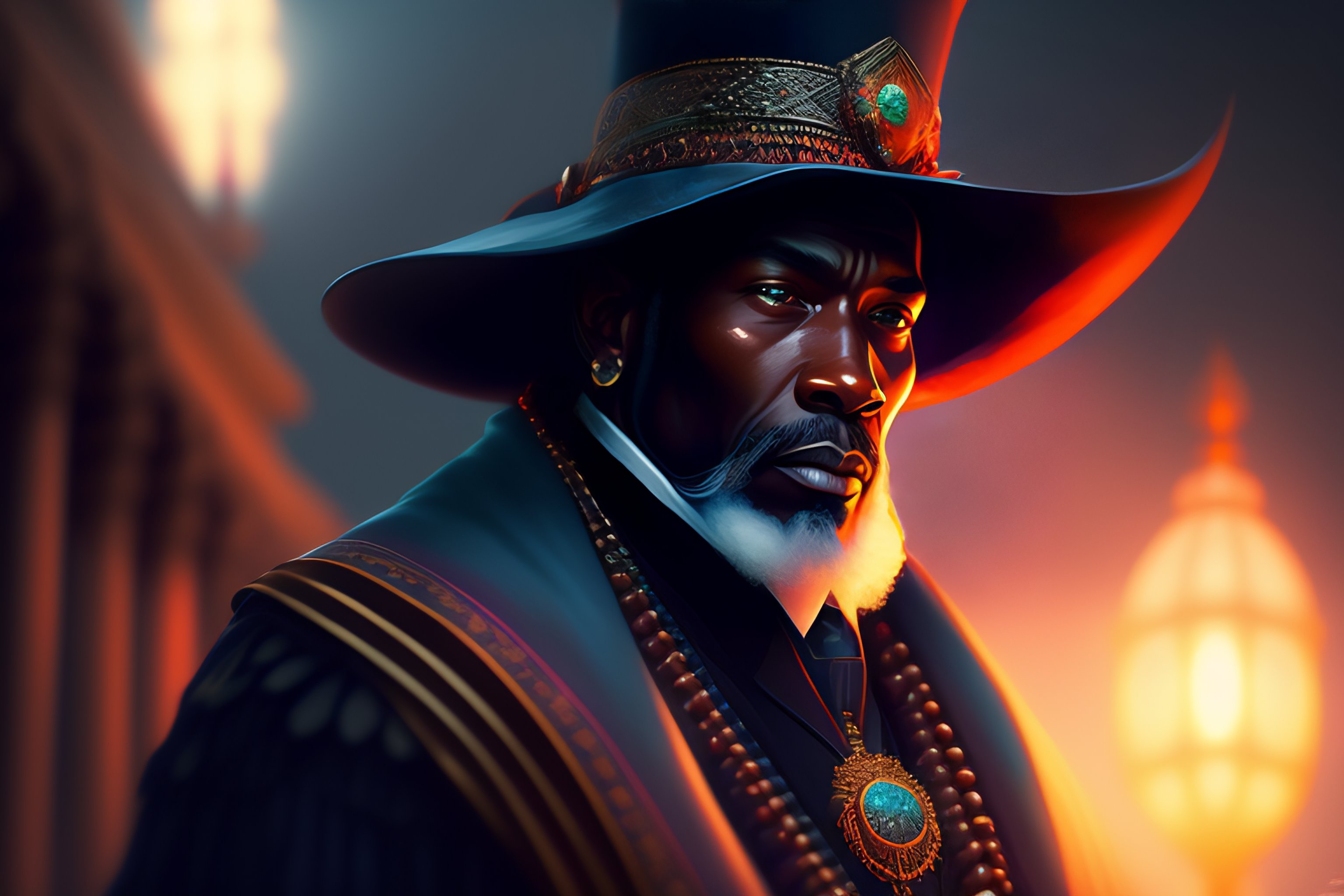 Lexica - Full shot body photo of a voodoo witch doctor old-fashioned ...