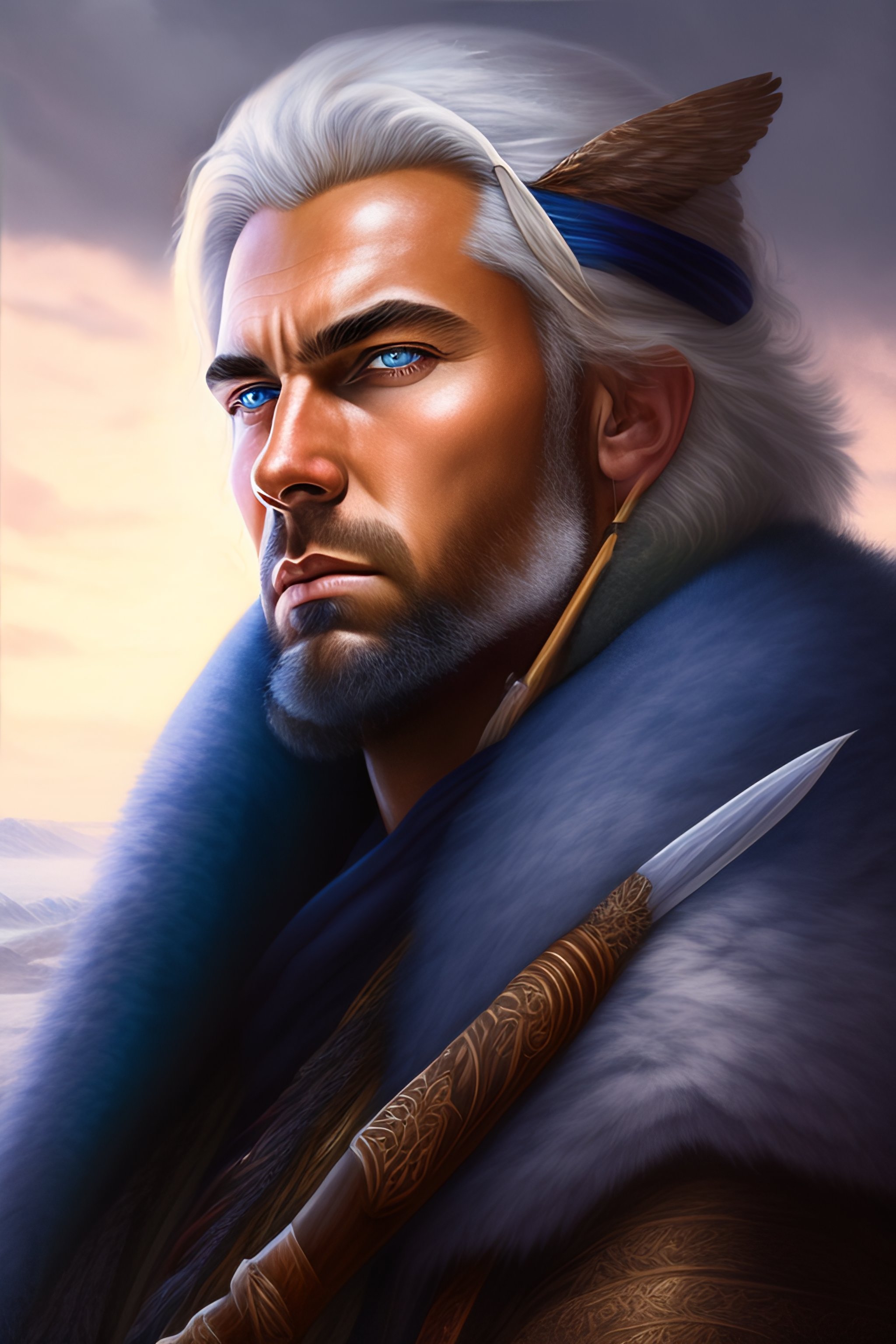 Lexica - Epic portrait, dangerous wise man, Boris Khmelnitsky, serious ...