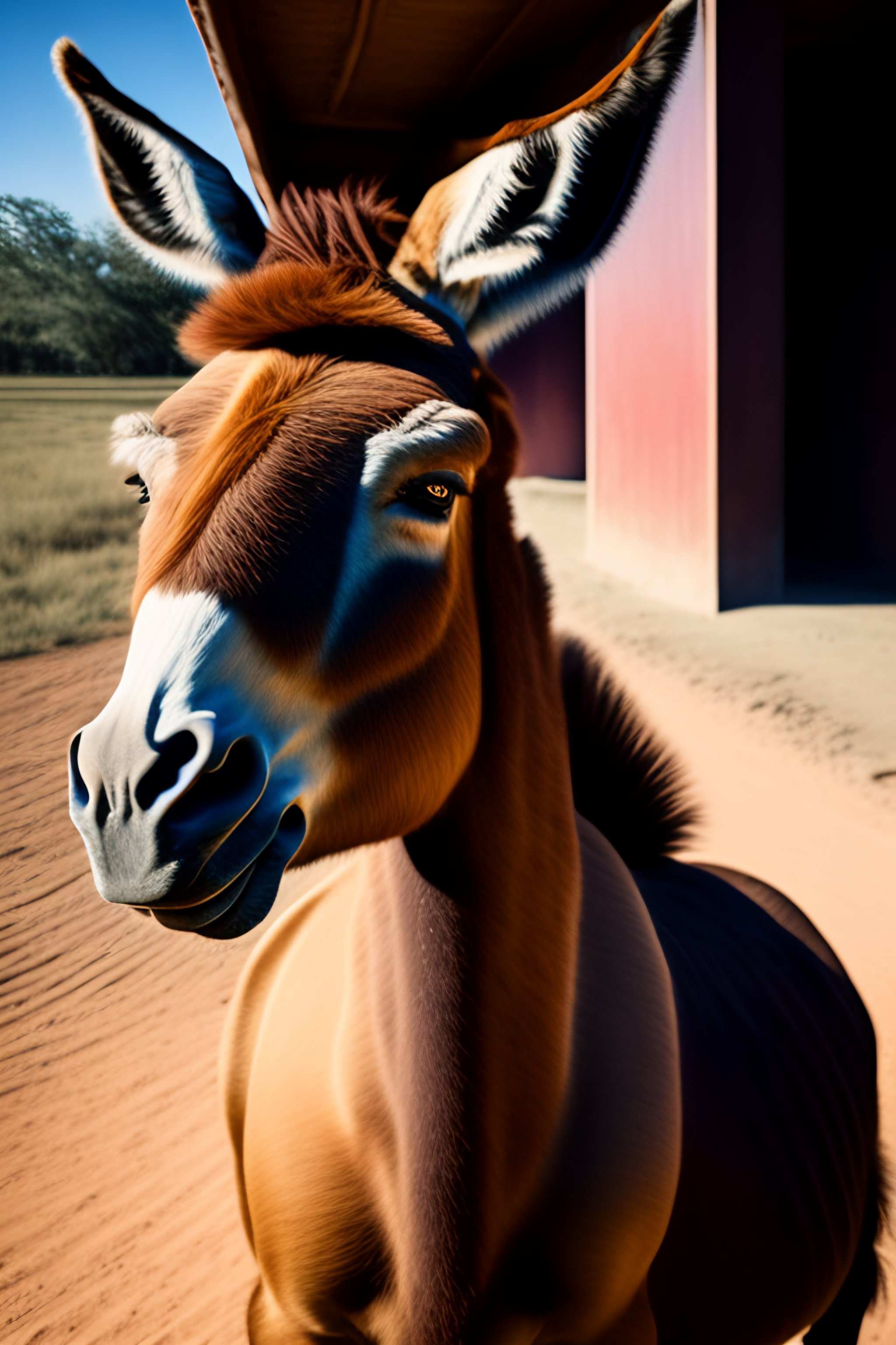 Lexica - A donkey making a call