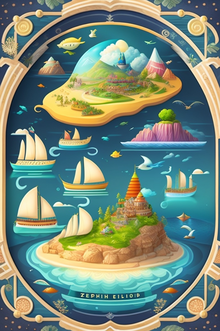 Lexica - The map depicted an unknown island in the middle of the vast ...