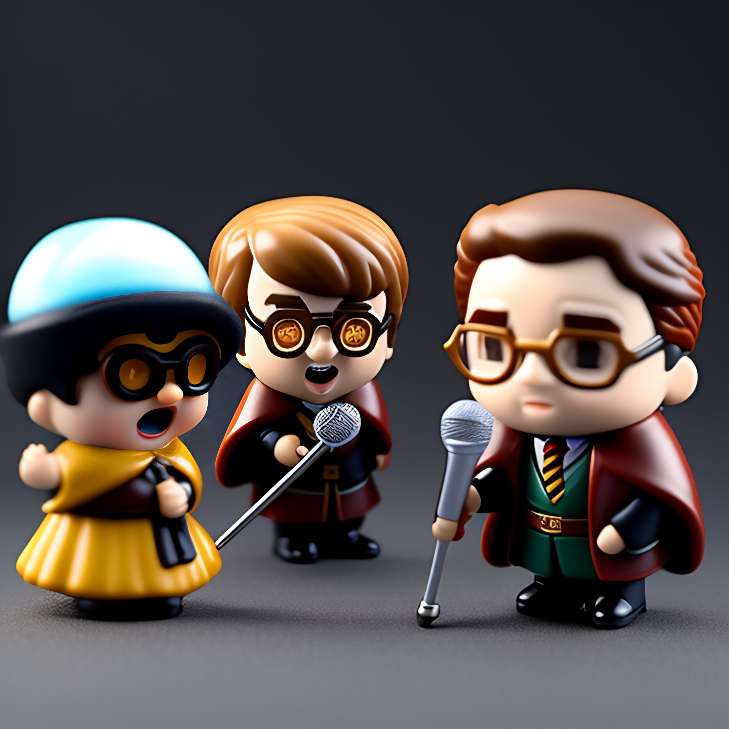 Lexica - Harry Potter wizard rock singing microphone funko realistic 3d ...