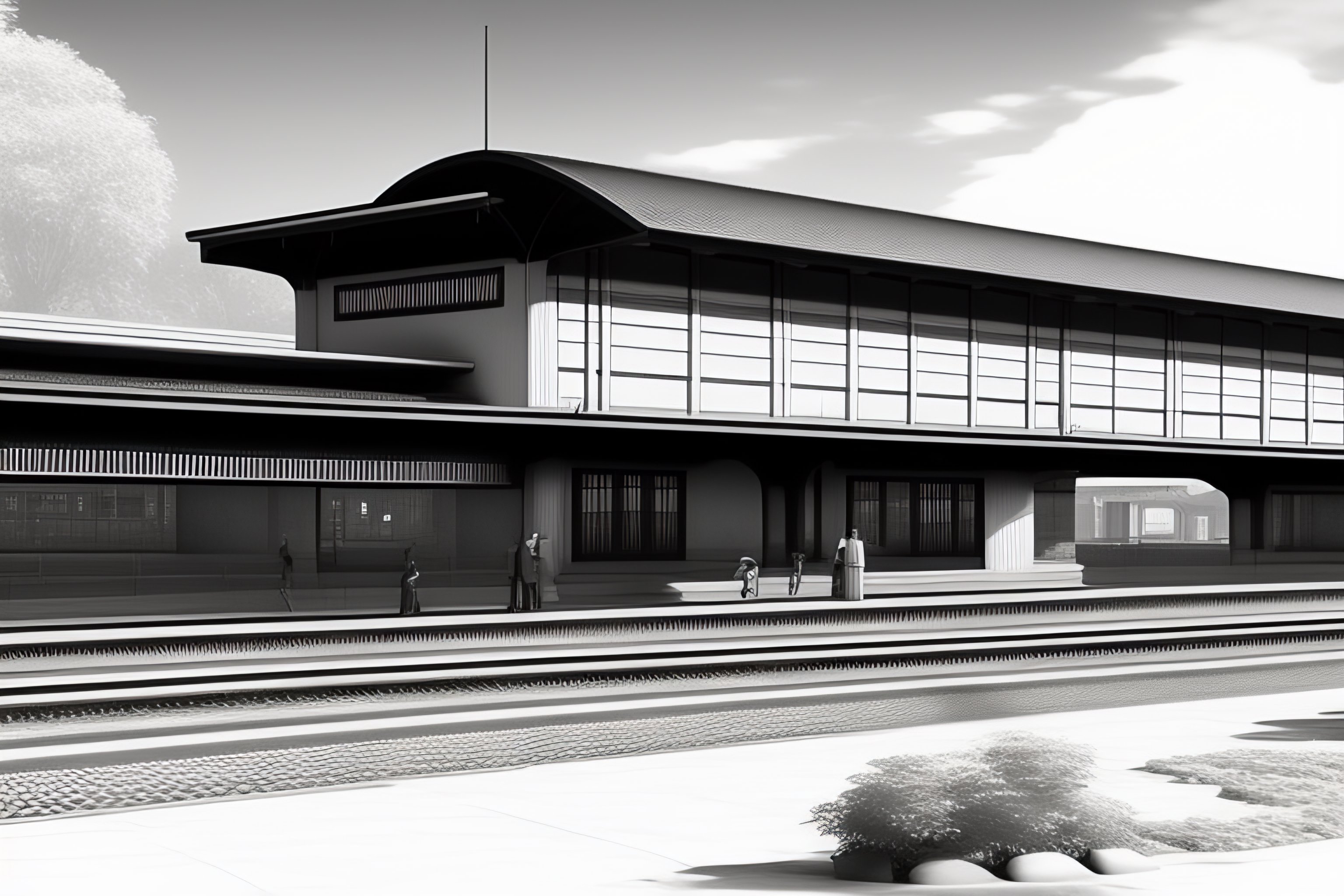 Railway Station Sketch