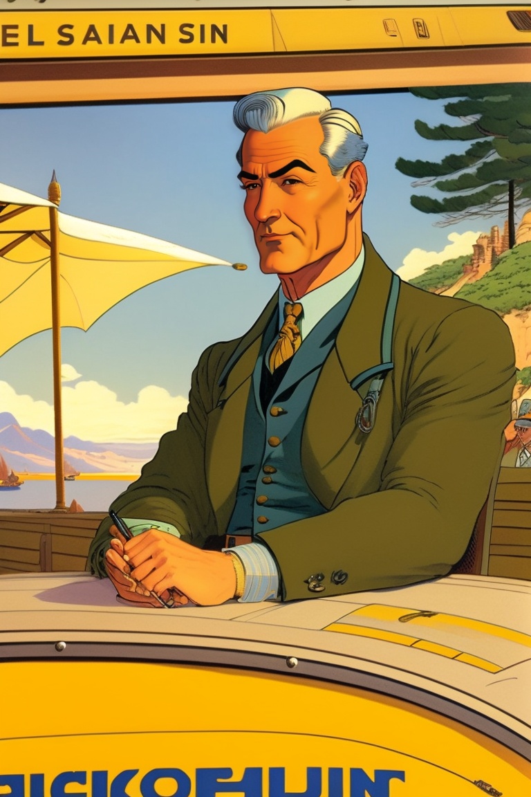 Lexica - Retired man on holidays, illustrated by Hugo Pratt ...