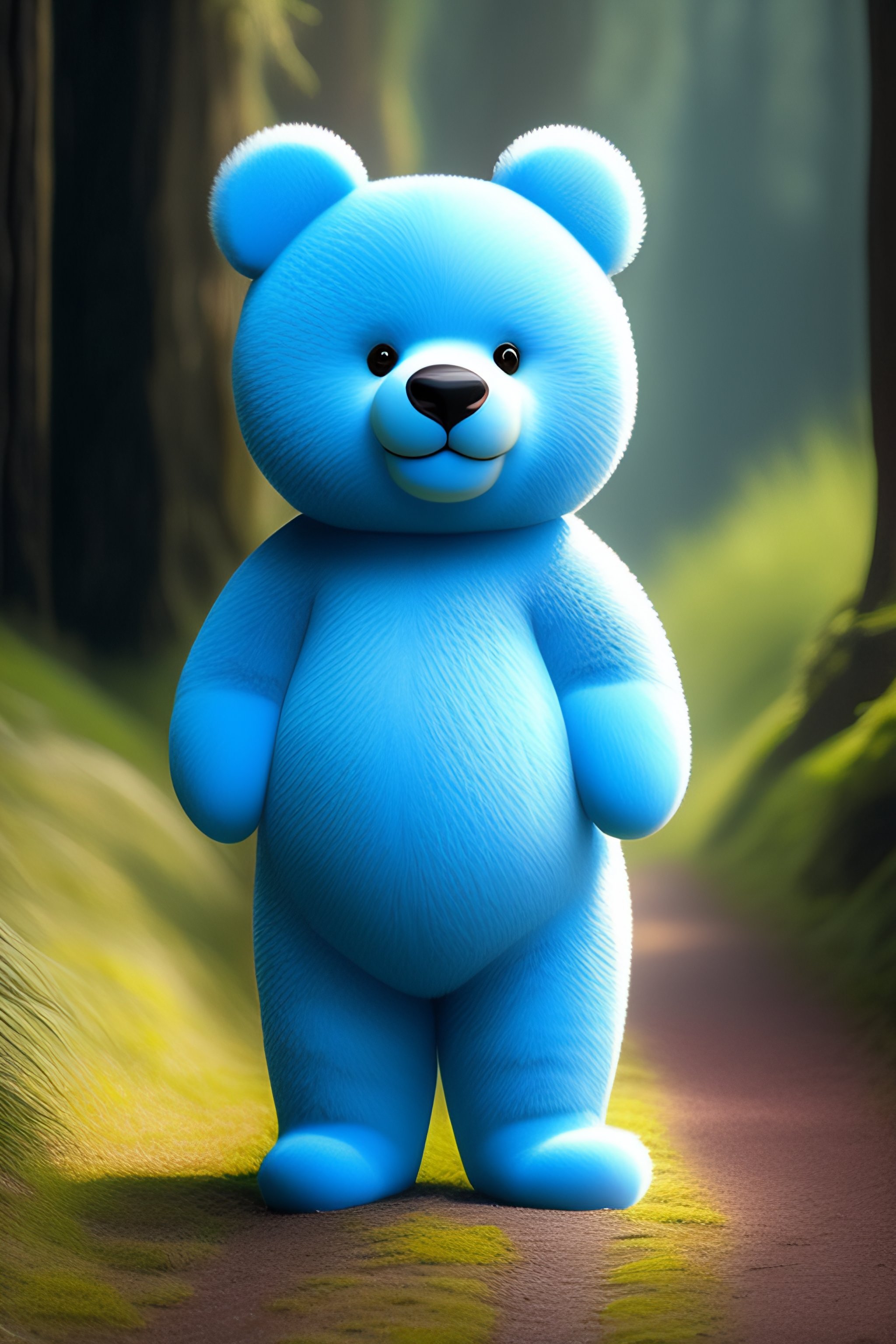 Lexica - Barnoo is a small, loveable, furry blue bear with a round face and big, round ears. His ...