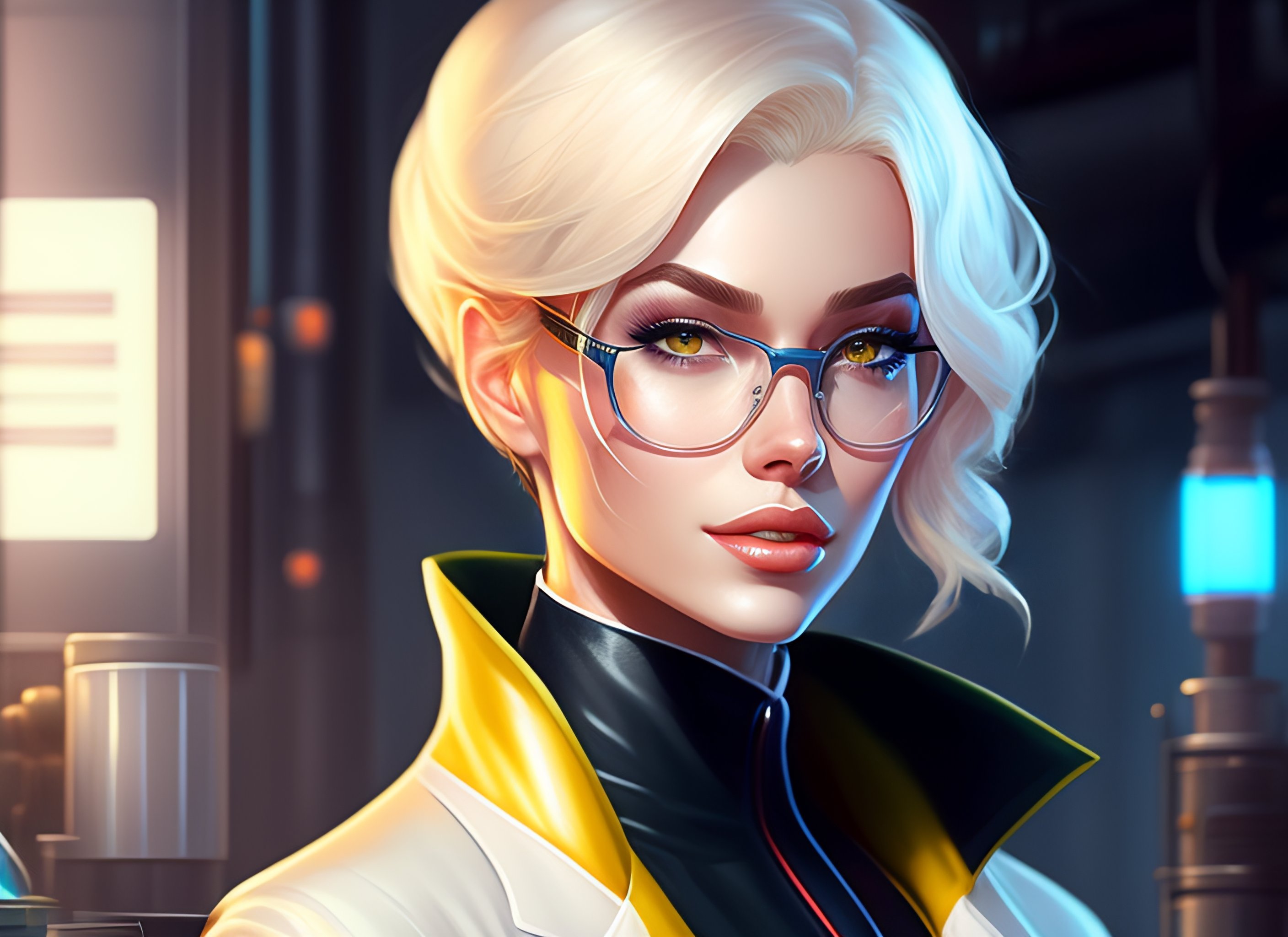 Gwen Stacy In Lab Coat