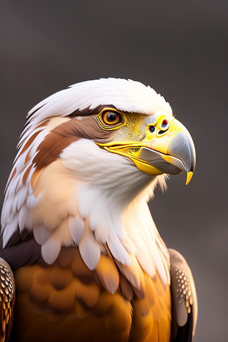 Lexica - Sided face eagle, just one side face, for a painting ...